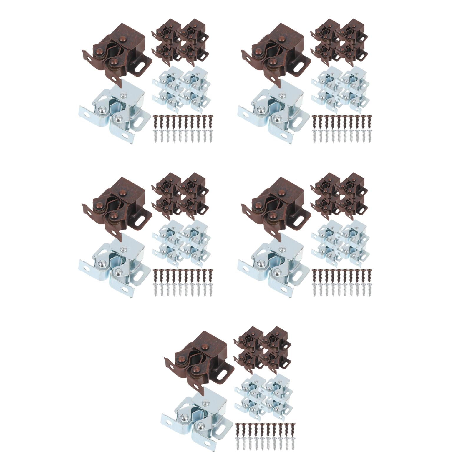 Raindrops 50 Sets of Door Latches Hardware Double Roller Catch Metal ...