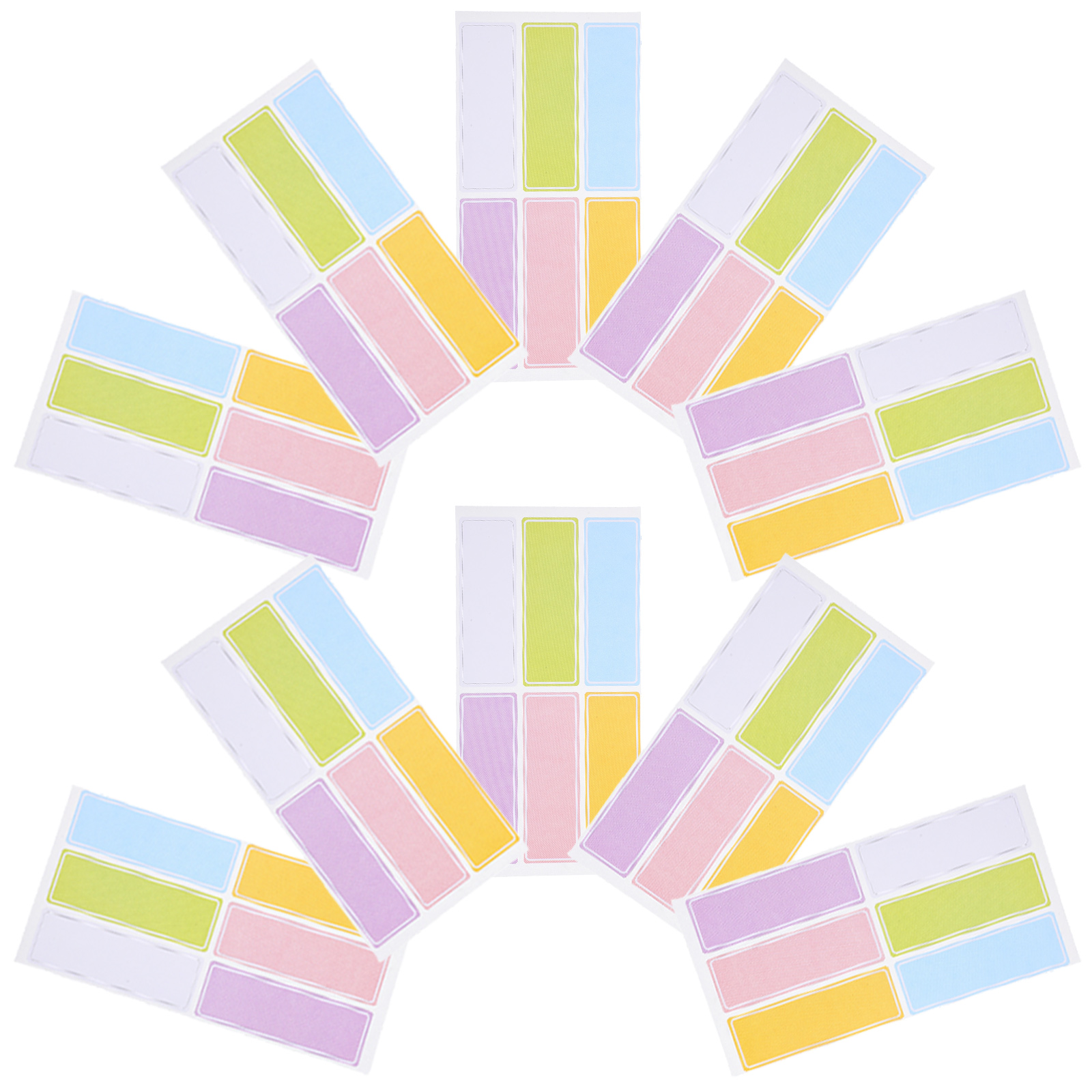 Raindrops 50 Sheets Colored Sticky Labels Sticker Removable Stickers ...