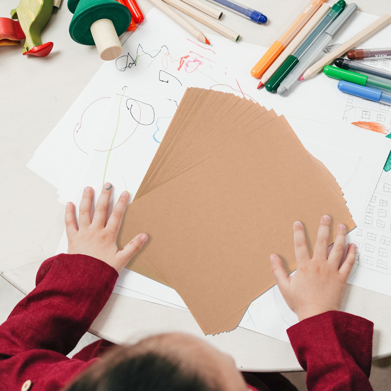 Raindrops 50 Sheets Printable A4 Kraft Paper Sticker Labels 1 Set ...