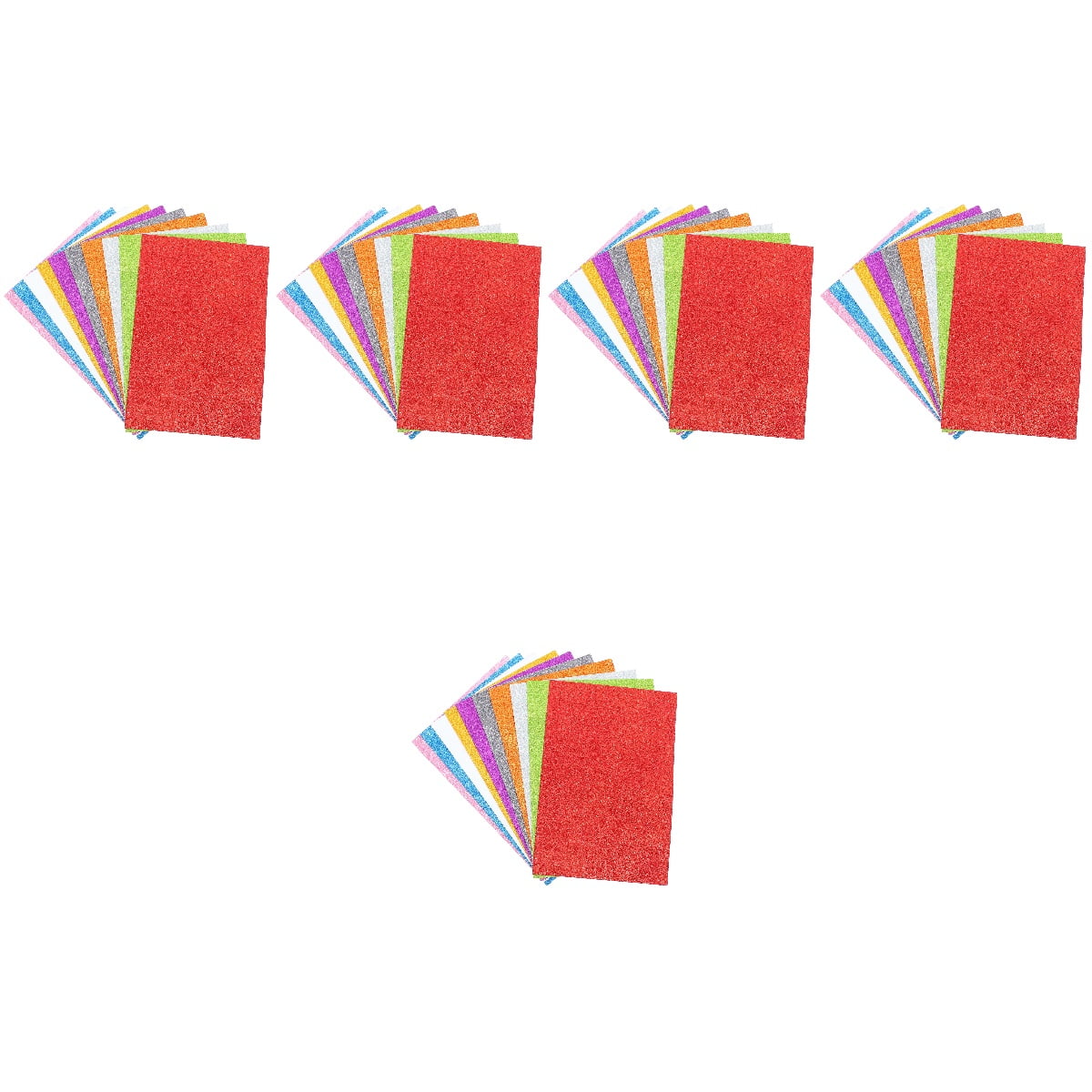 Raindrops 50 Sheets of Glitter Foam Paper Self-adhesive Craft Foams A4 ...