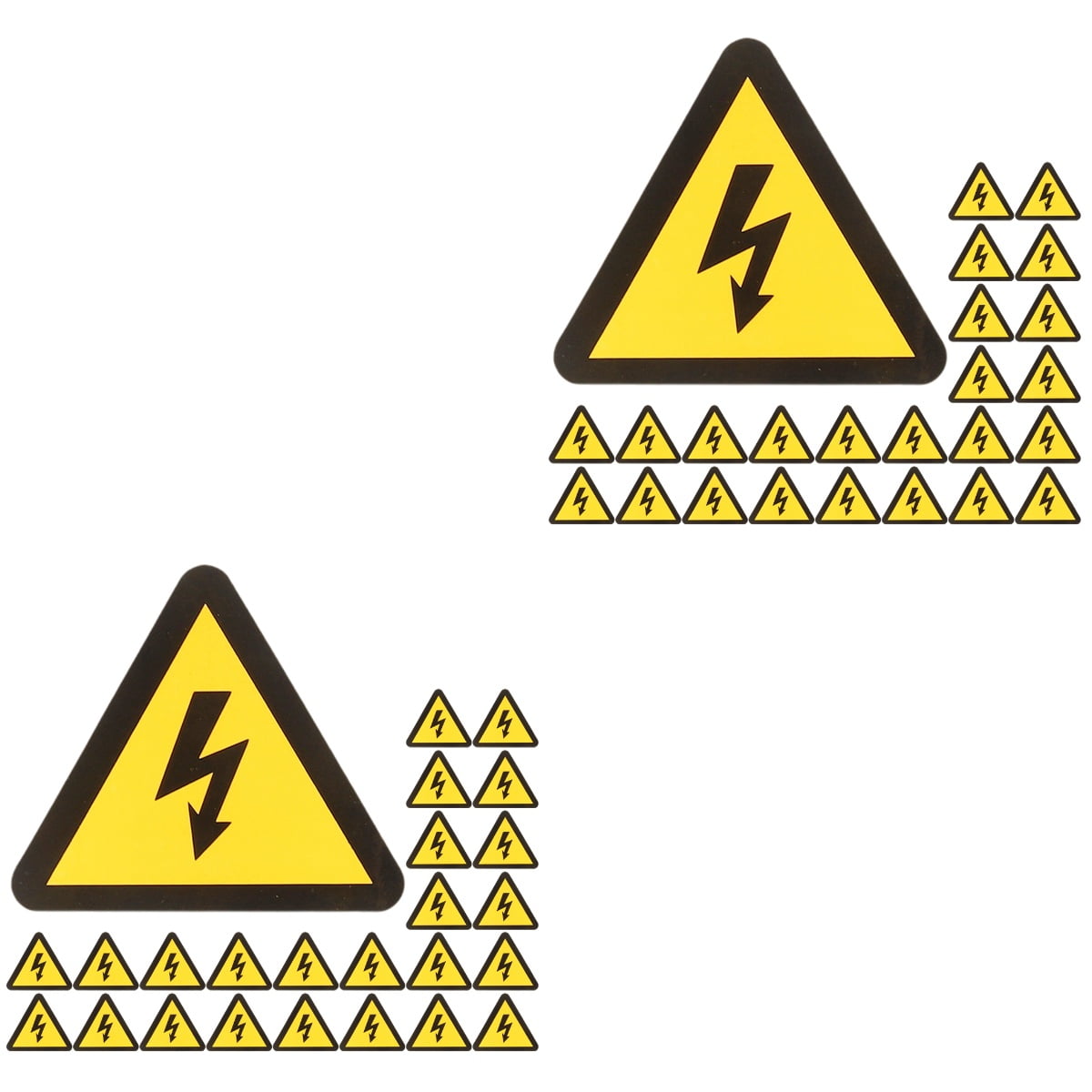 Raindrops 50 Sheets of Warning Electric Shocks Signs Electric Shocks ...