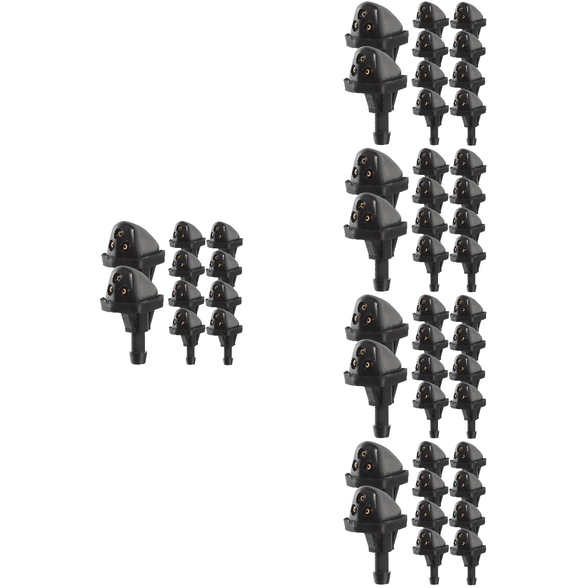 Raindrops 50 pcs Front Windshield Washer Nozzle Wiper Nozzle 3 Holes ...