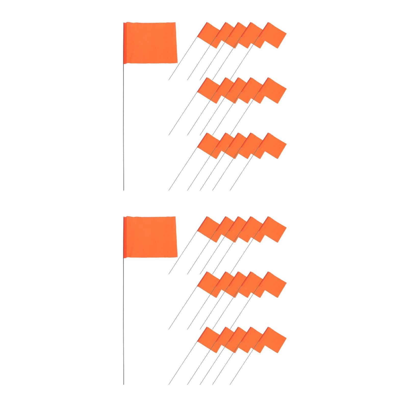 Raindrops 50 pcs Marker Flags Construction Marking Flags Yard Flags ...