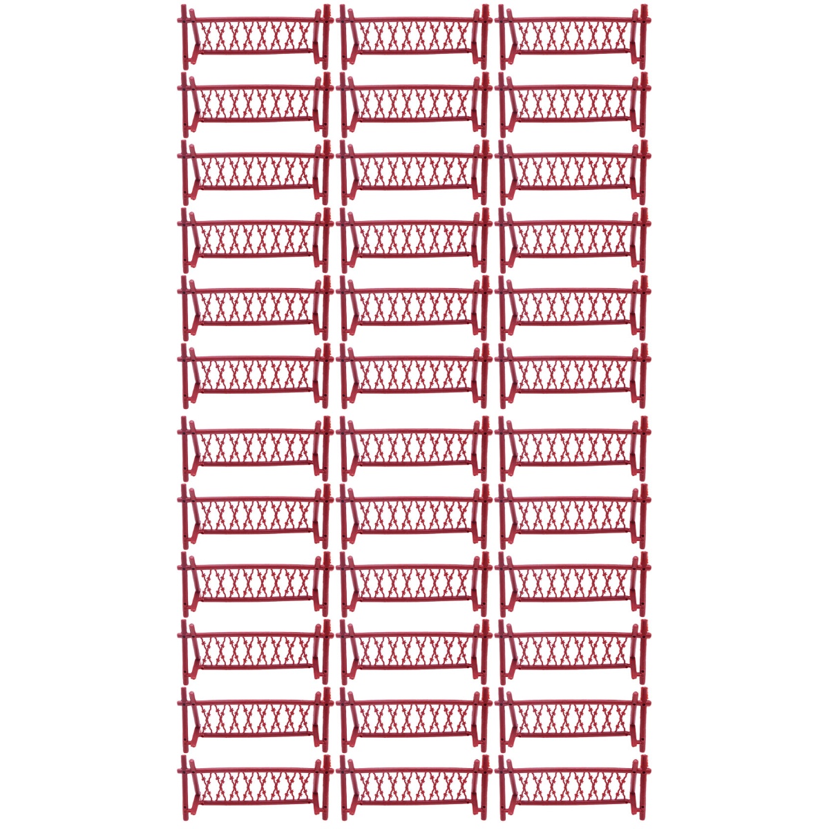 Raindrops 50 pcs Mini House Plastic Fences Micro Landscape Fences Doll ...