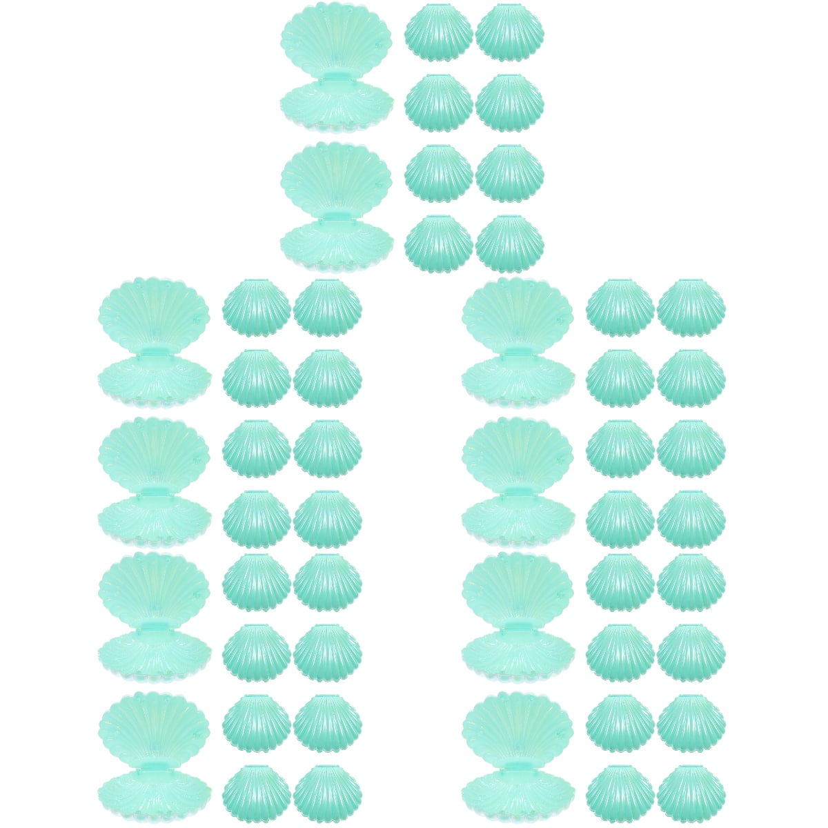Raindrops 50 pcs Sea Shells Candy Boxes Seashell Party Favor Containers ...
