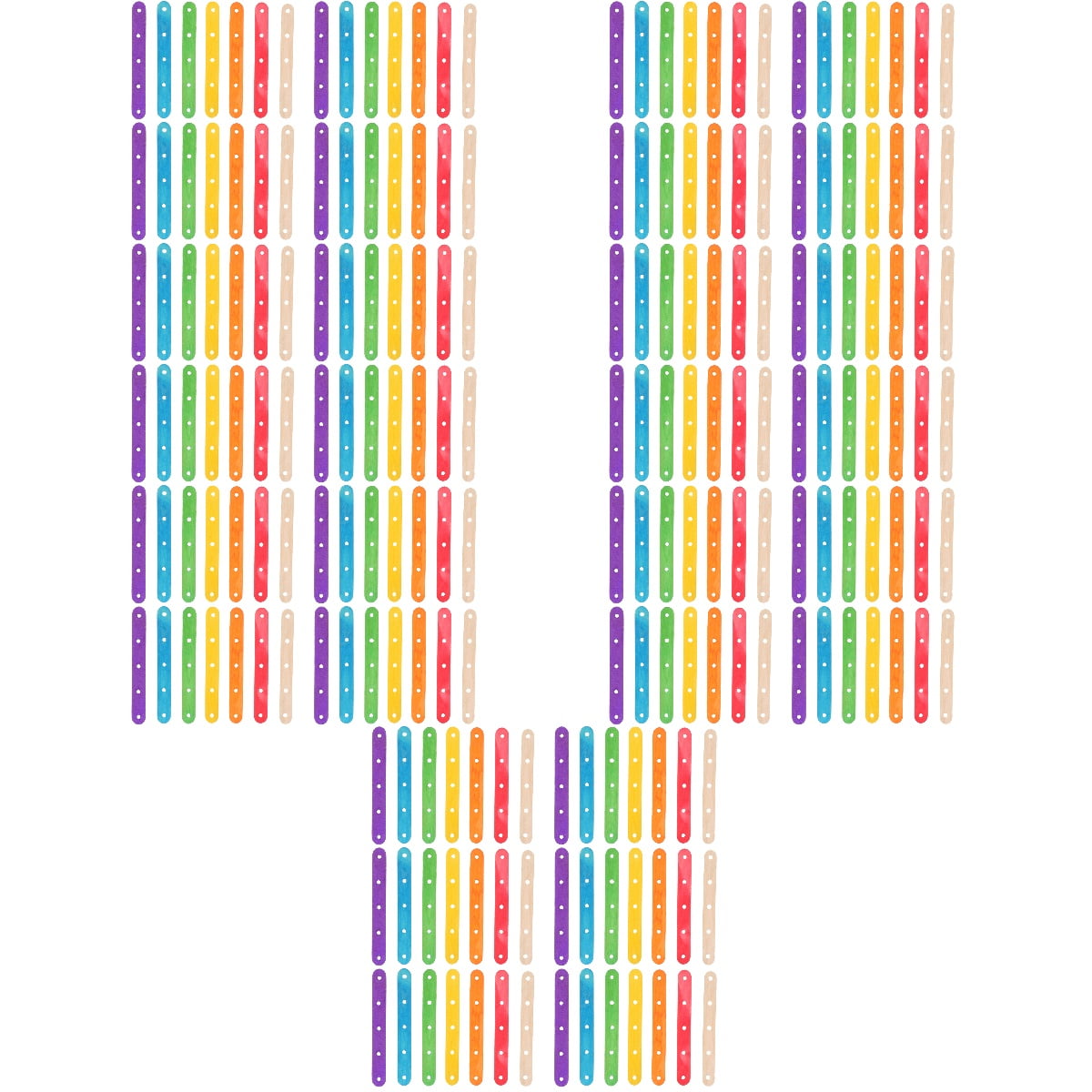 Raindrops 500 Pcs Reusable Wood Stick Ice Cream Stick Home DIY Wood ...