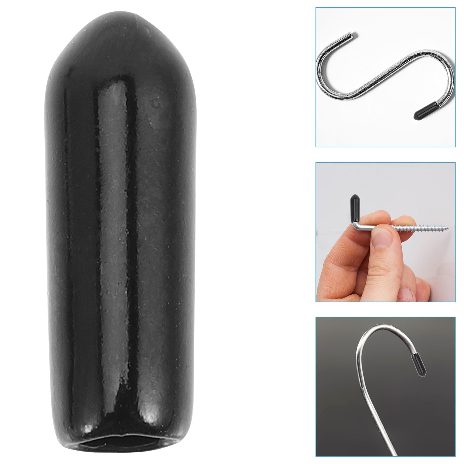 Raindrops 500Set Black Plastic Pegboard Hook Locks for Secure Hooks and ...