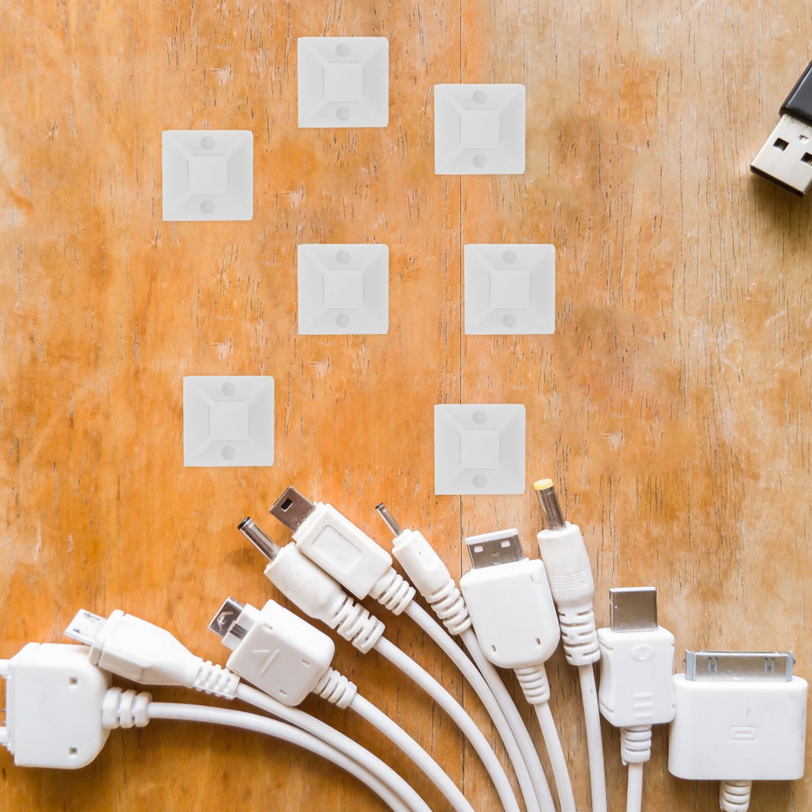 Raindrops 500pcs Adhesive Clips Cord Wall Clips Wire Holder Adhesive ...