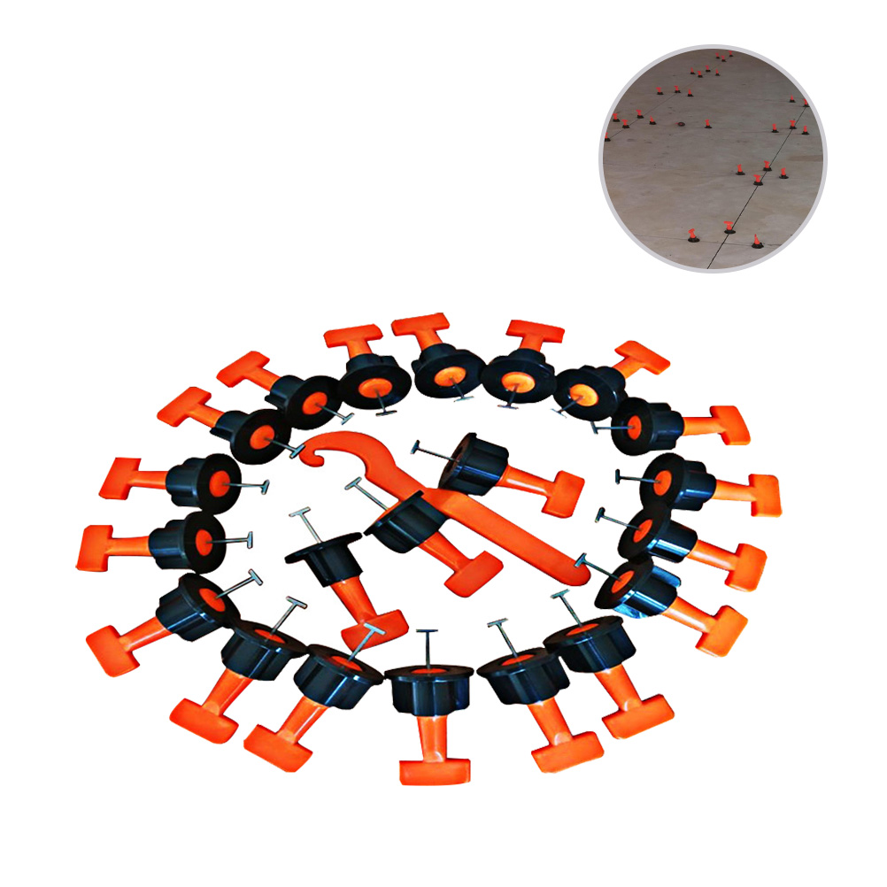 Raindrops 50pcs Tile Positioning Leveler T Type Tile Correction Leveler Reusable Tile Leveler