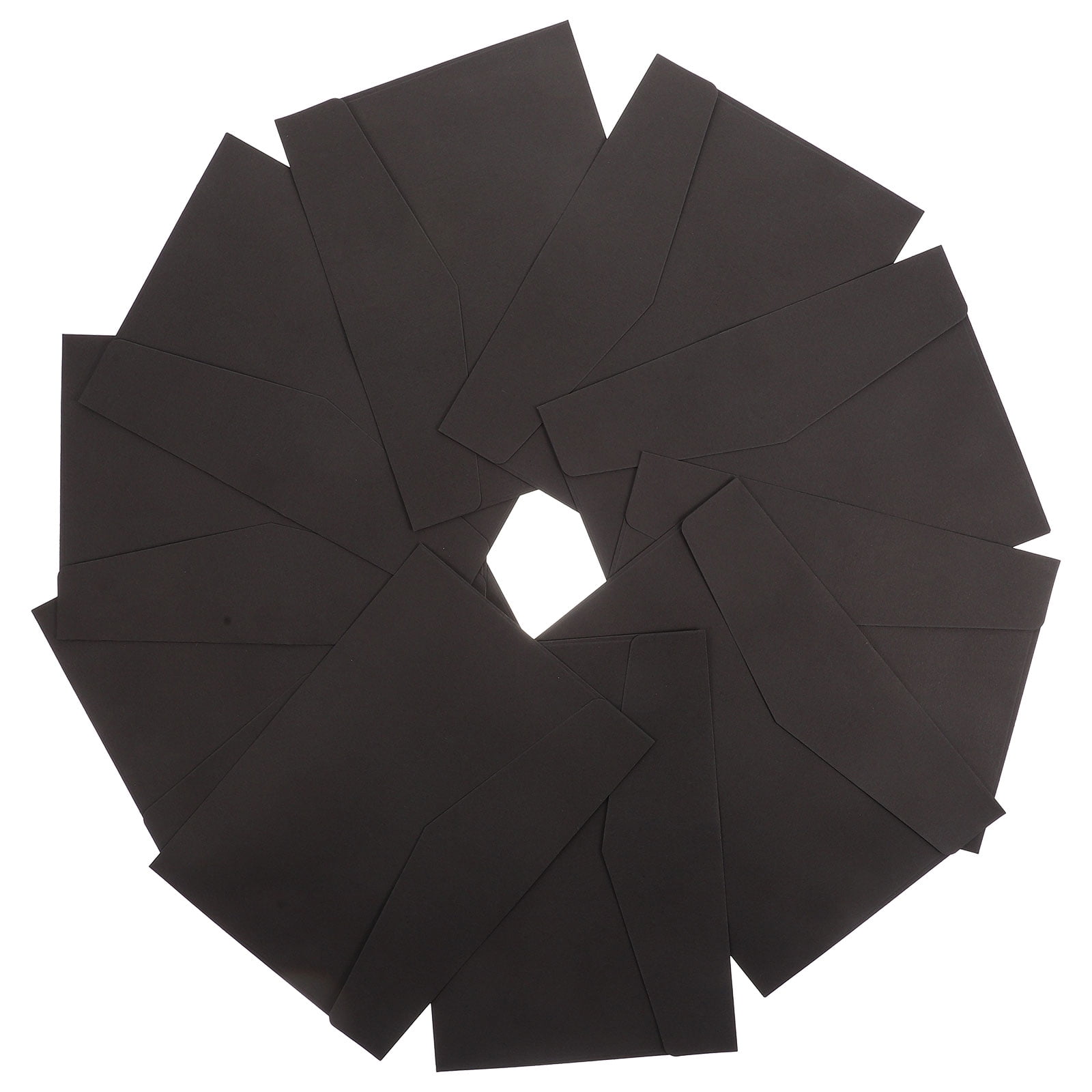 Raindrops 50Pack Simple Design Black Paper Envelopes for Greetings ...