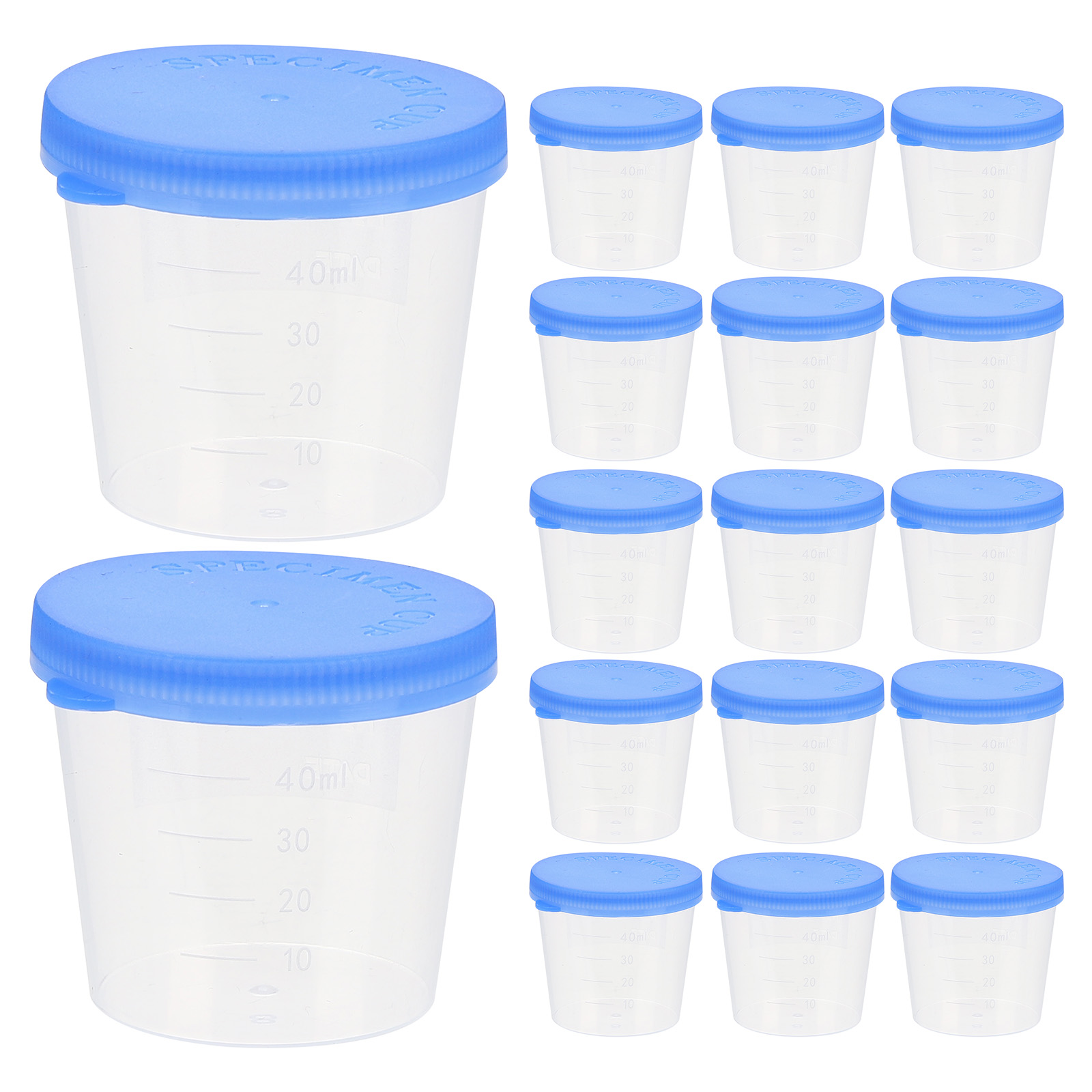Raindrops 50Pcs Clear Container for Laboratory Environments Urine ...