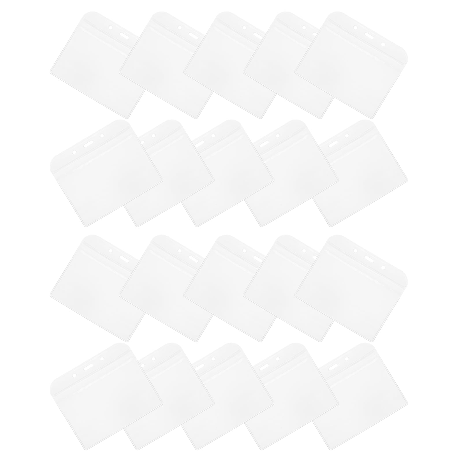 Raindrops 50Pcs Clear PVC ID Card Cover for Students and Employees ...