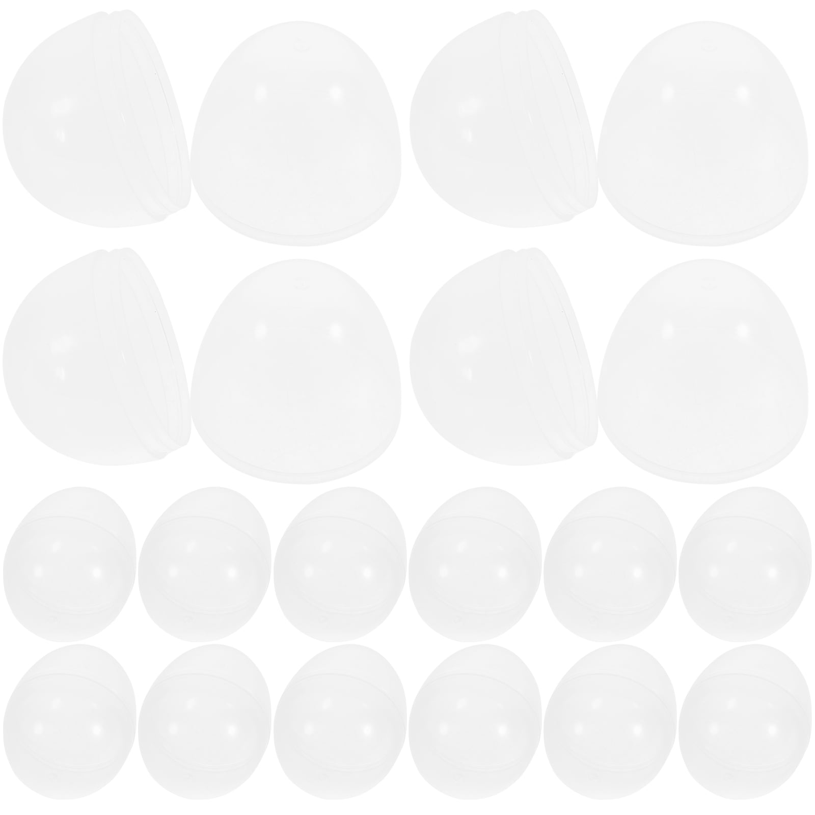 Raindrops 50Pcs Clear Plastic Fillable Eggshell Balls for Vending ...
