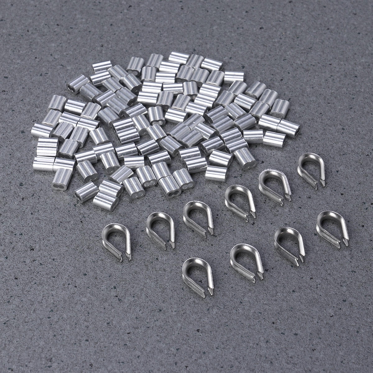 Raindrops 50Pcs Clothesline Cable End Crimps for Wire Clippings and ...