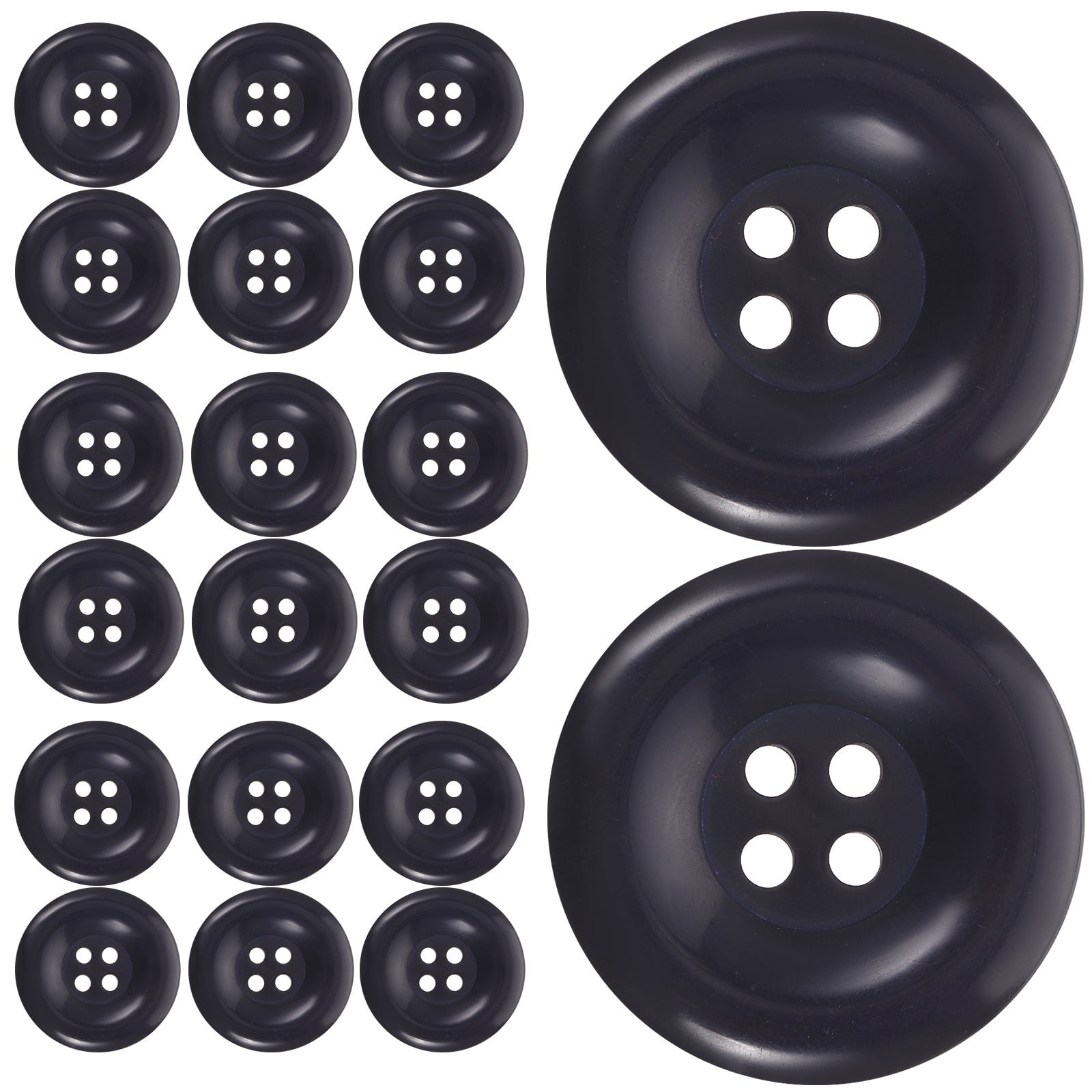 Raindrops Resin Buttons for Coats Tailoring 50Pcs - Walmart.com