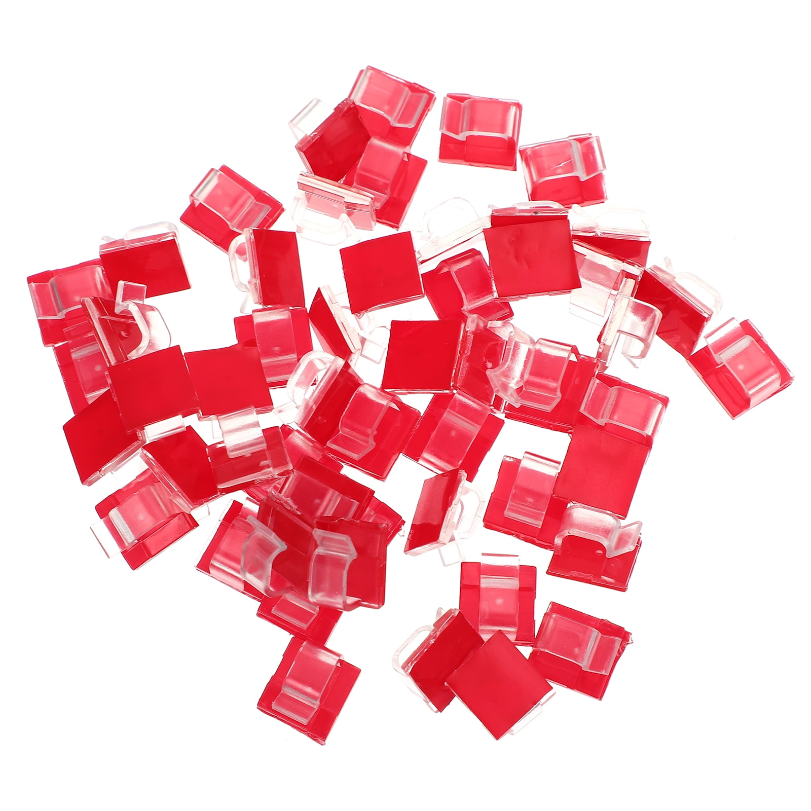 Raindrops 50Pcs Self-adhesive Cable Holders Cord Fixing Clip Desktop ...