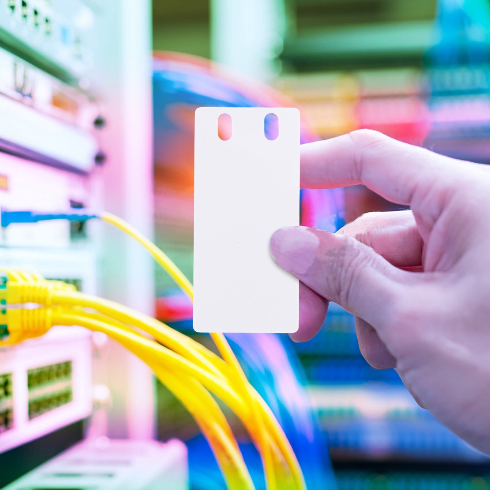 Raindrops 50Pcs White PVC Cable Identification Tags for Electrical Use ...