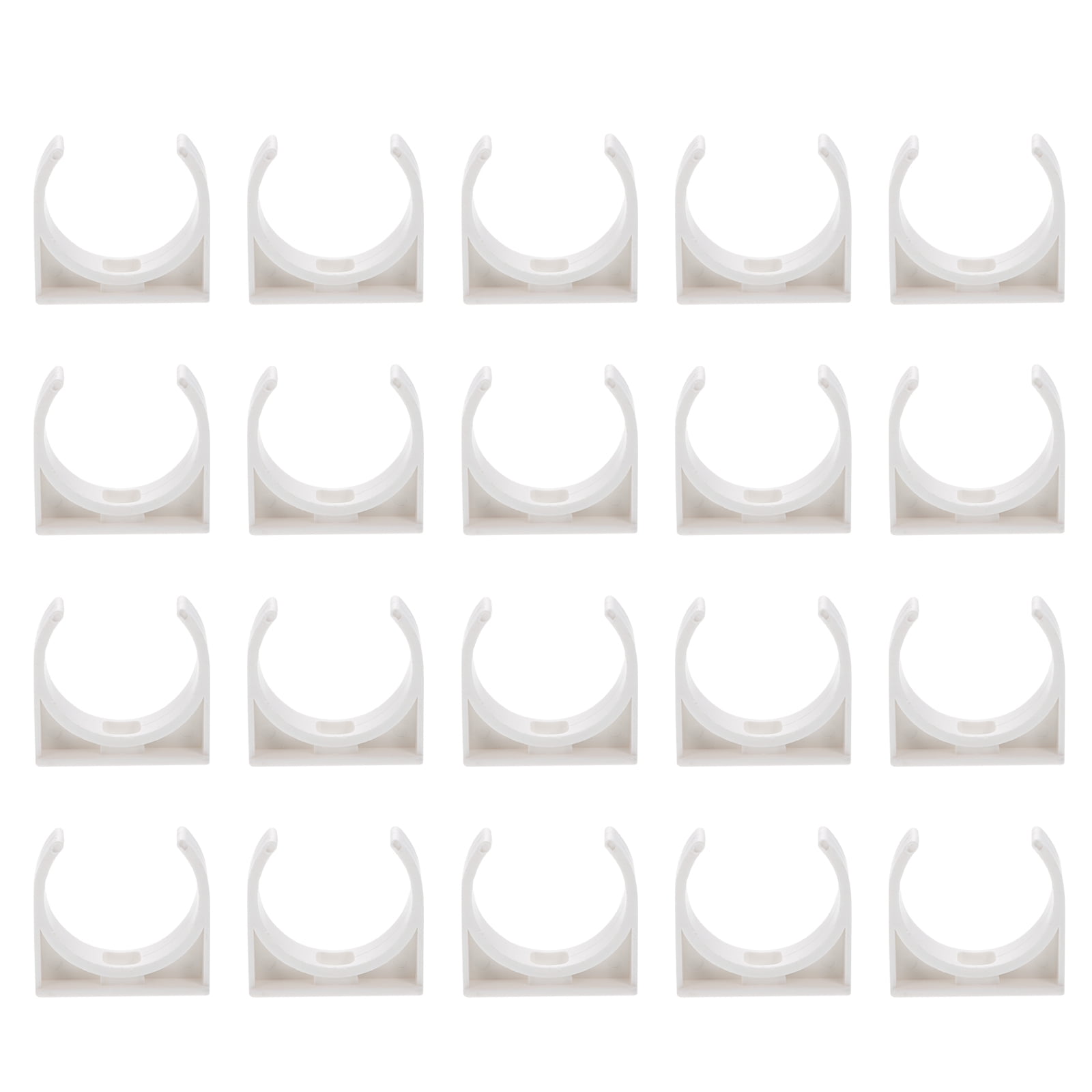 Raindrops 50Set U Shaped Pipe Clamp for PVC White 4X4cm - Walmart.com