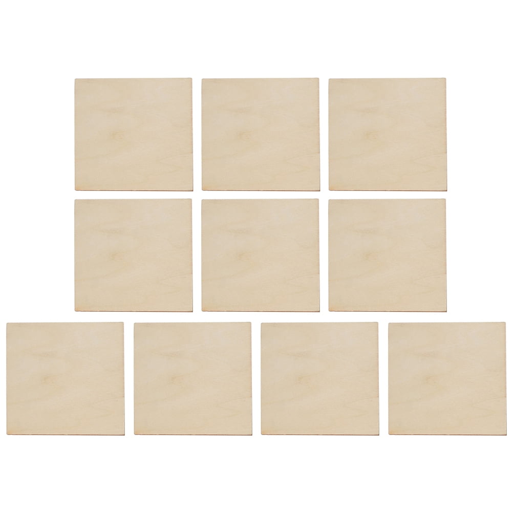 Raindrops 50pcs 2x2" Blank Wood Squares for DIY Craft Projects ...
