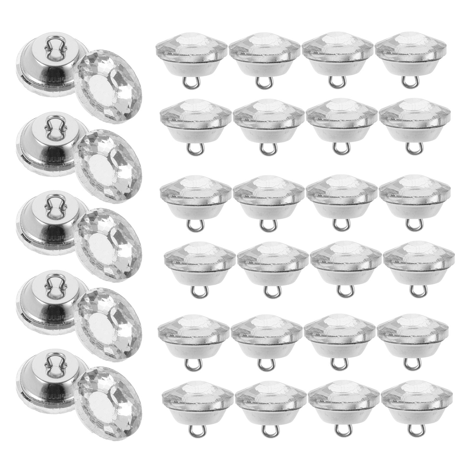 Raindrops 50pcs Acrylic Buttons Sofa Sewing Buttons Upholstery Buttons ...