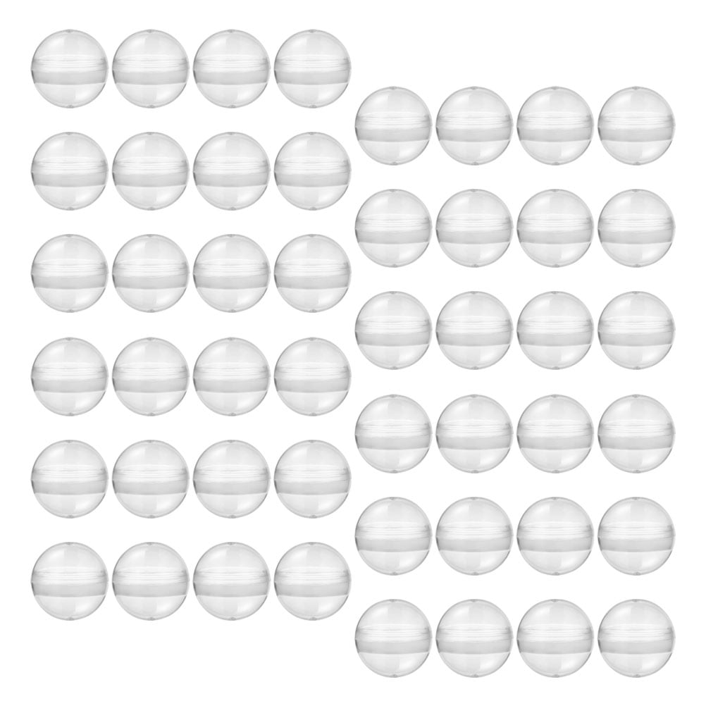 Raindrops 50pcs Clear Plastic Capsules For Gumball Machine Refills Mini ...