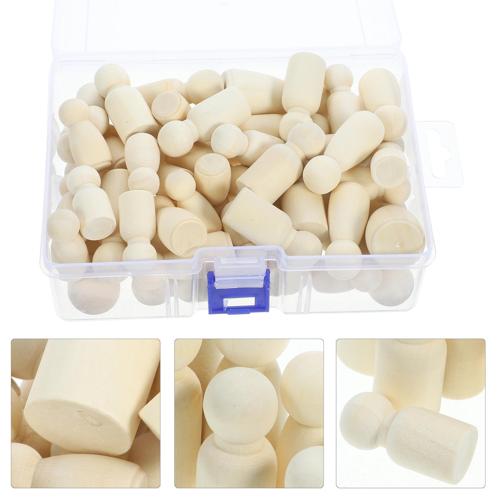 Raindrops 50pcs Drawing Peg Doll Painting Wooden Peg Doll Wooden Image ...