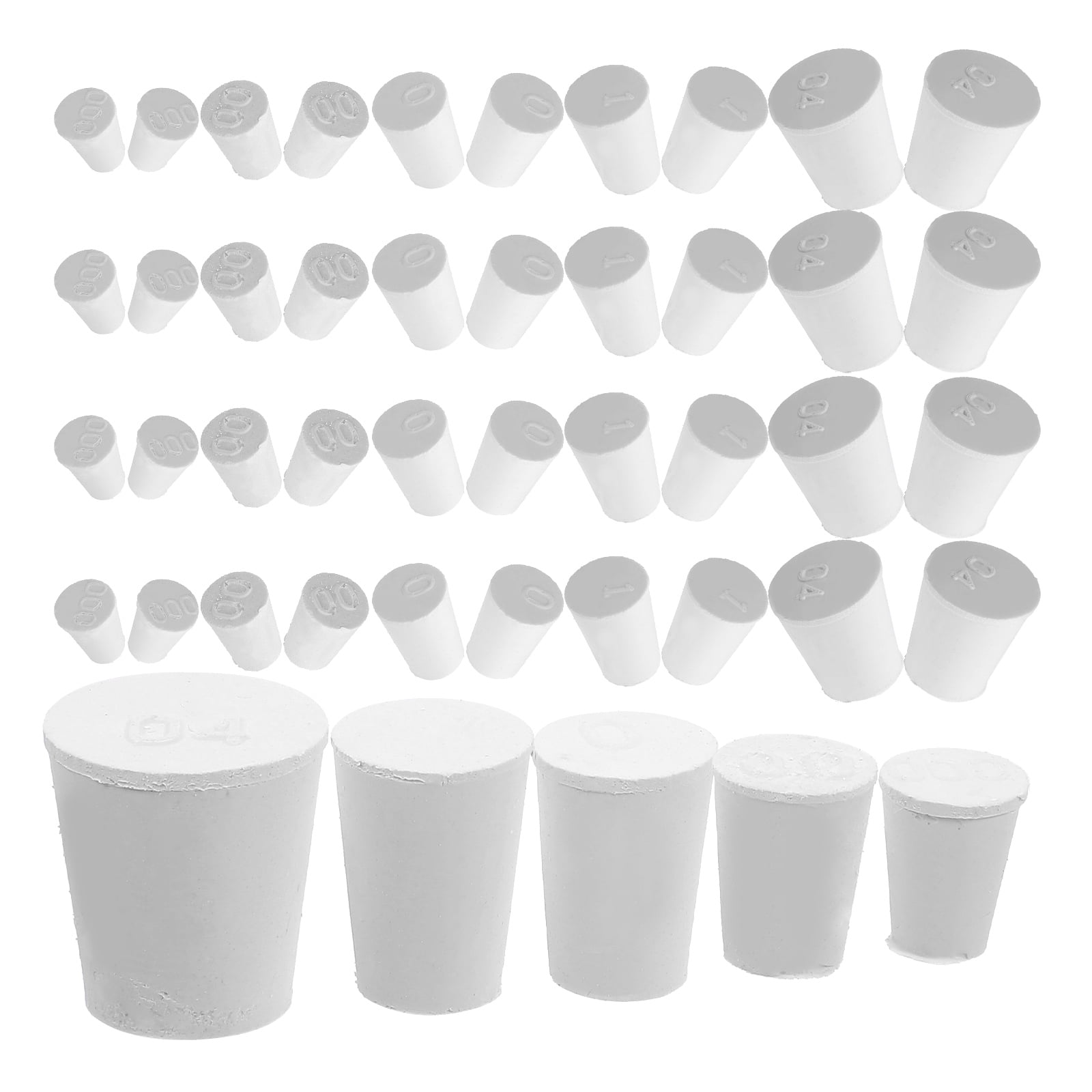 Raindrops 50pcs Lab Rubber Stoppers Laboratory Rubber Sealing Stoppers ...