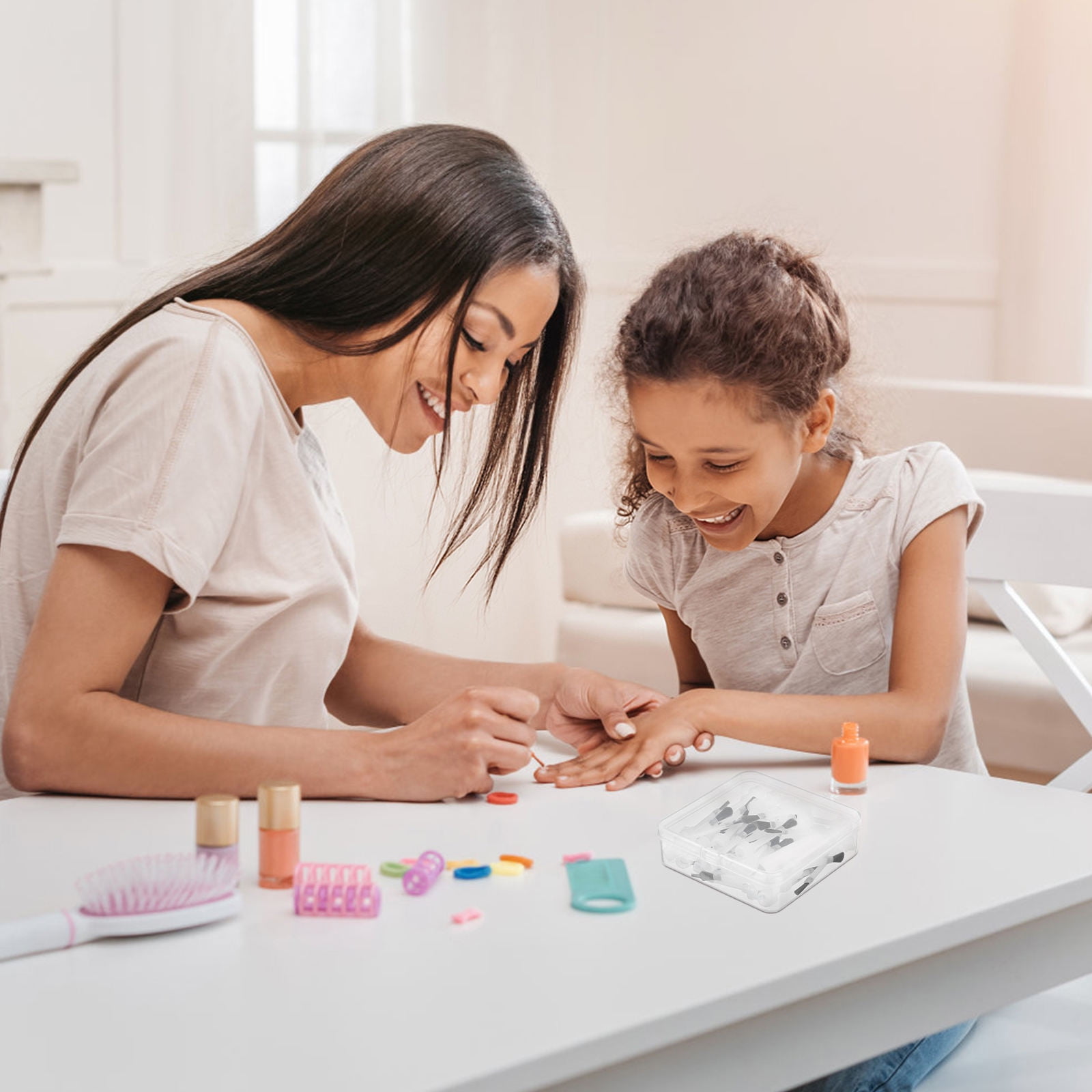 Raindrops 50pcs Nail Polish Applicators Brush Replacements Liquid ...