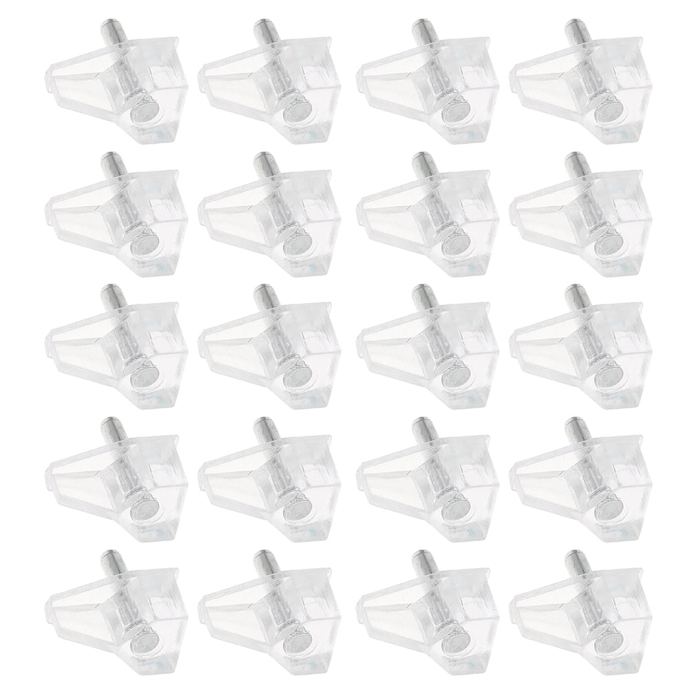 Raindrops 50pcs Transparent Plastic Shelf Pegs for Cabinets Clear Shelf ...