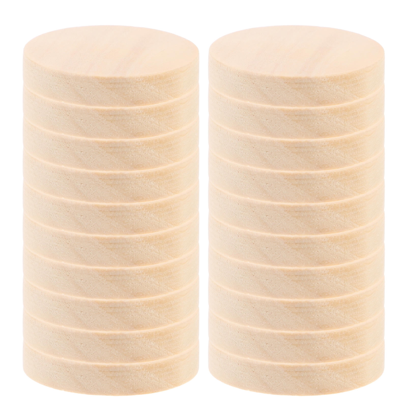 Raindrops 50pcs Wooden Discs for Crafting Projects, Round Wood Sheets ...