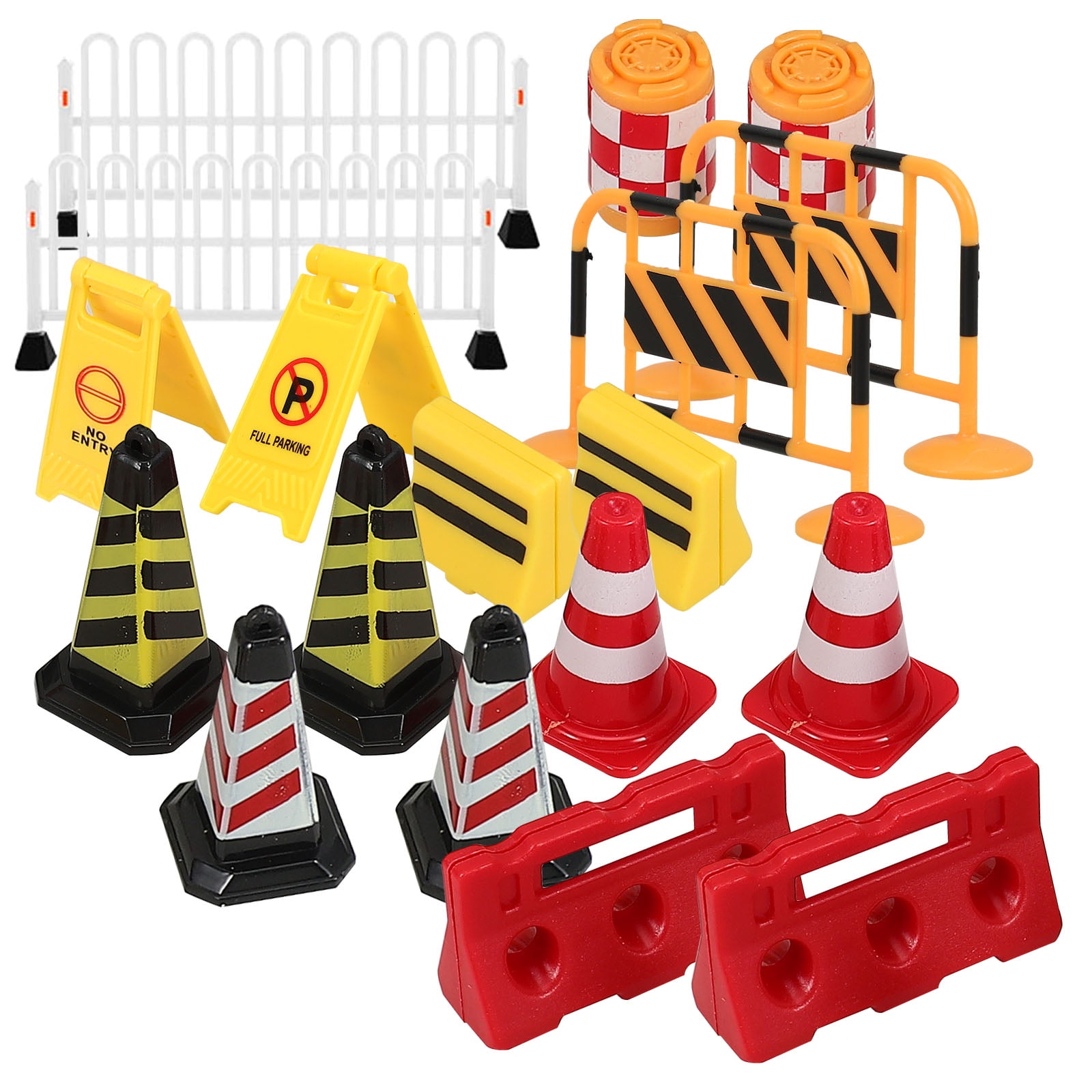 Raindrops 54 Pcs Miniature Street Road Signs Traffic Signs Plaything ...