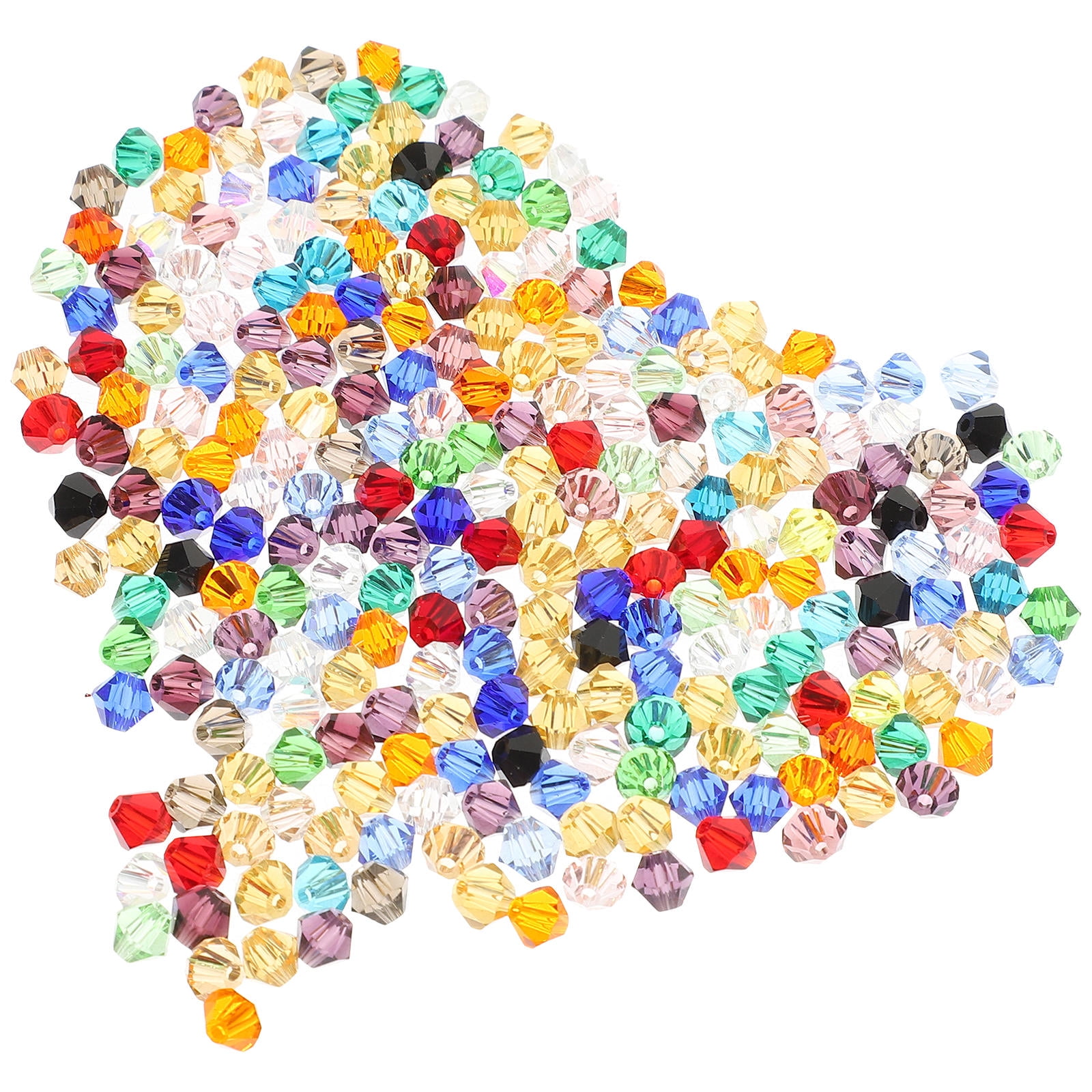 Raindrops 54Pack Glass Beads for Jewelry Making Assorted Color Rhombus ...