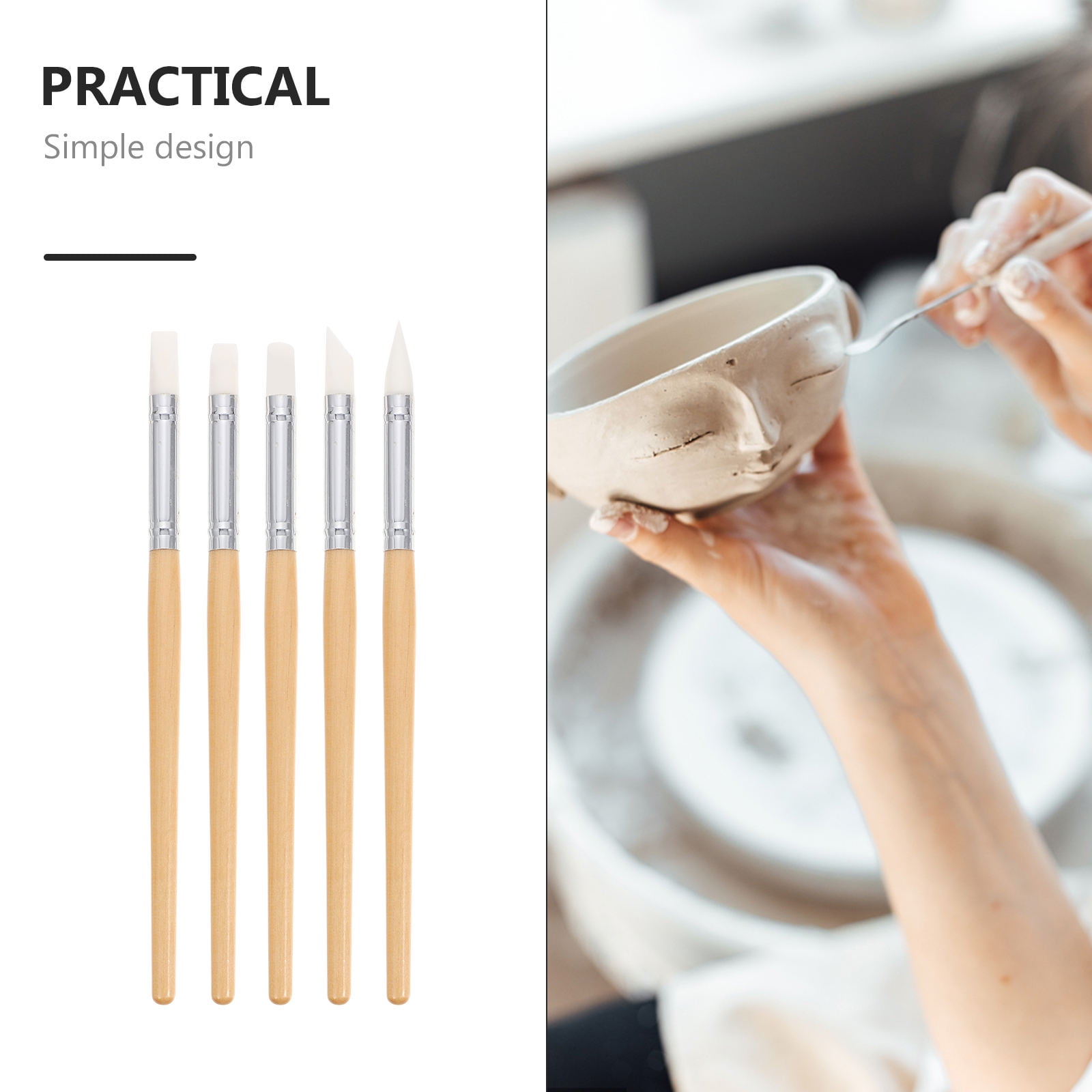 Raindrops 5Pack Clay Shaping Tool Kit with Simple Design for Polymer ...
