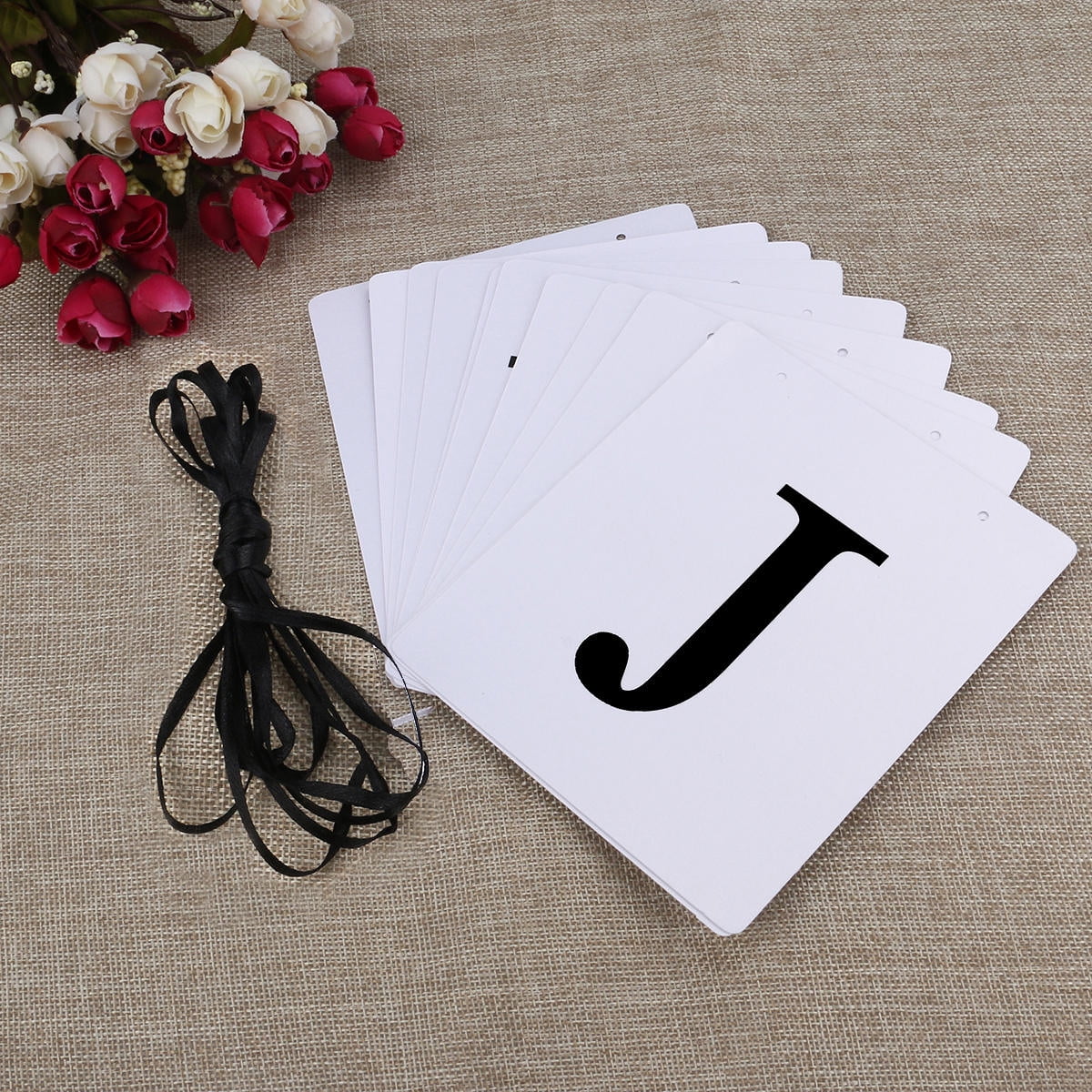 Raindrops 5Pack Wedding Bunting Banner Rectangle Shape Congratulations Wedding Banner For ...