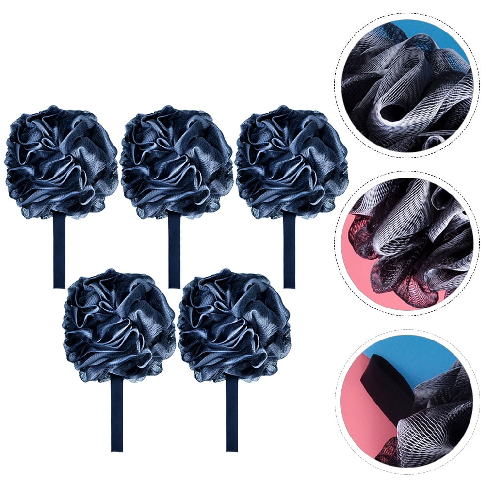 Raindrops 5Pcs Bathing Balls for Body Scrubbing and Save Storage Space ...