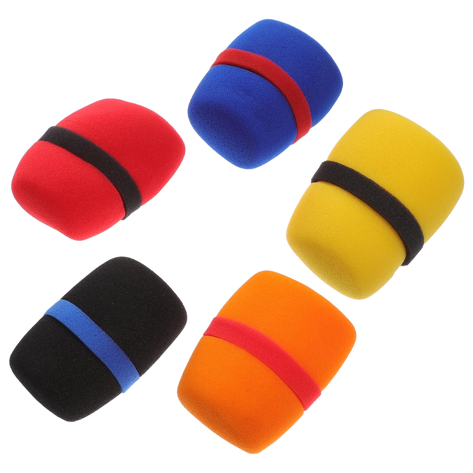 Raindrops 5Pcs Black Microphone Sponge Covers For Dust Protection And ...