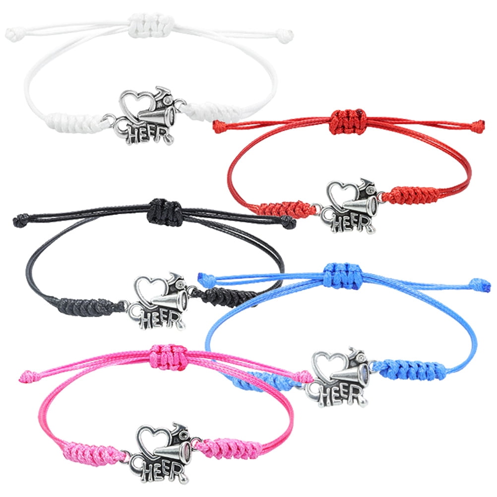 SHINYPASING Cheerleading Themed Bracelet Assorted Color For Friends ...