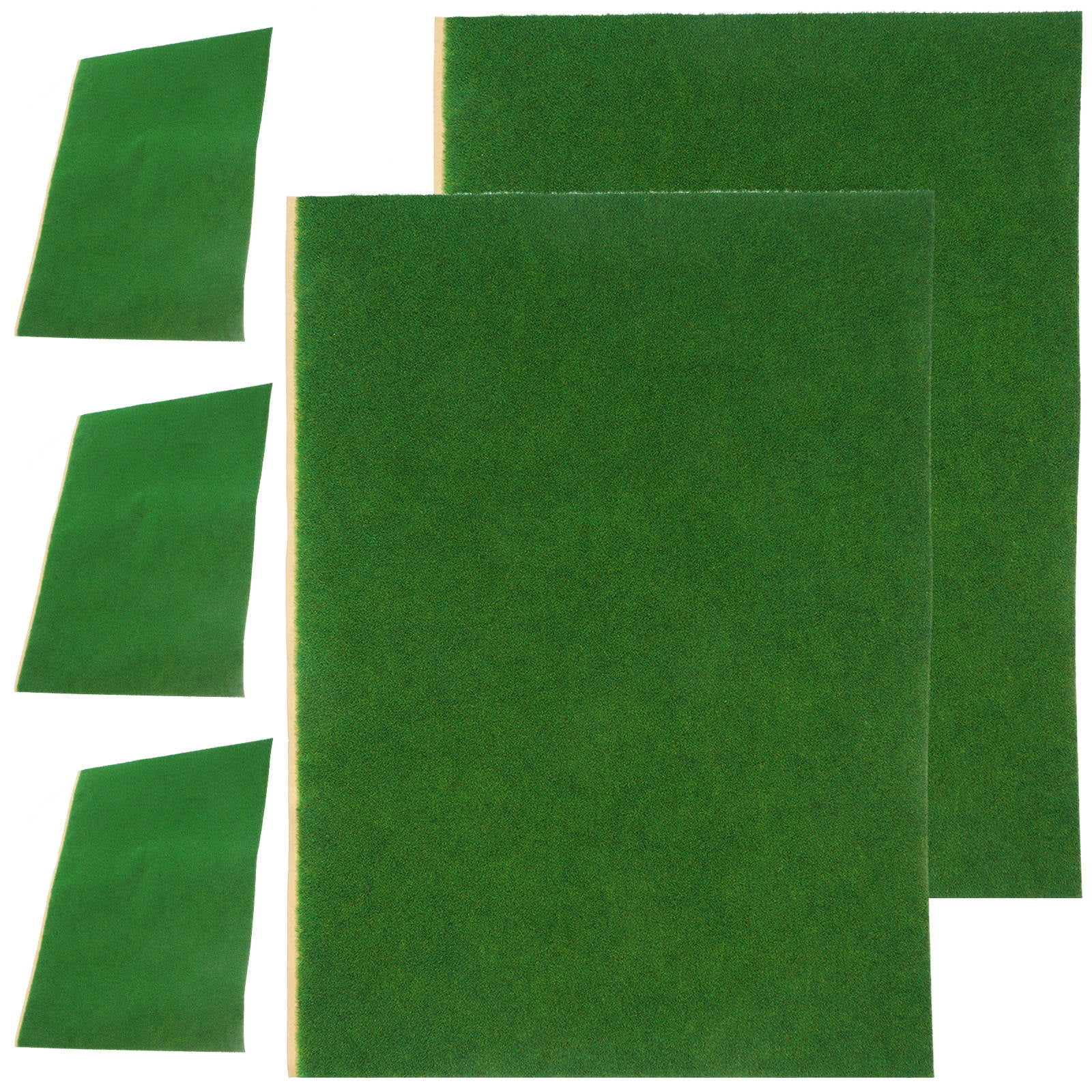 Raindrops 5Pcs Cuttable Fake Turf for Sand Table Model Nylon Turf Decor ...