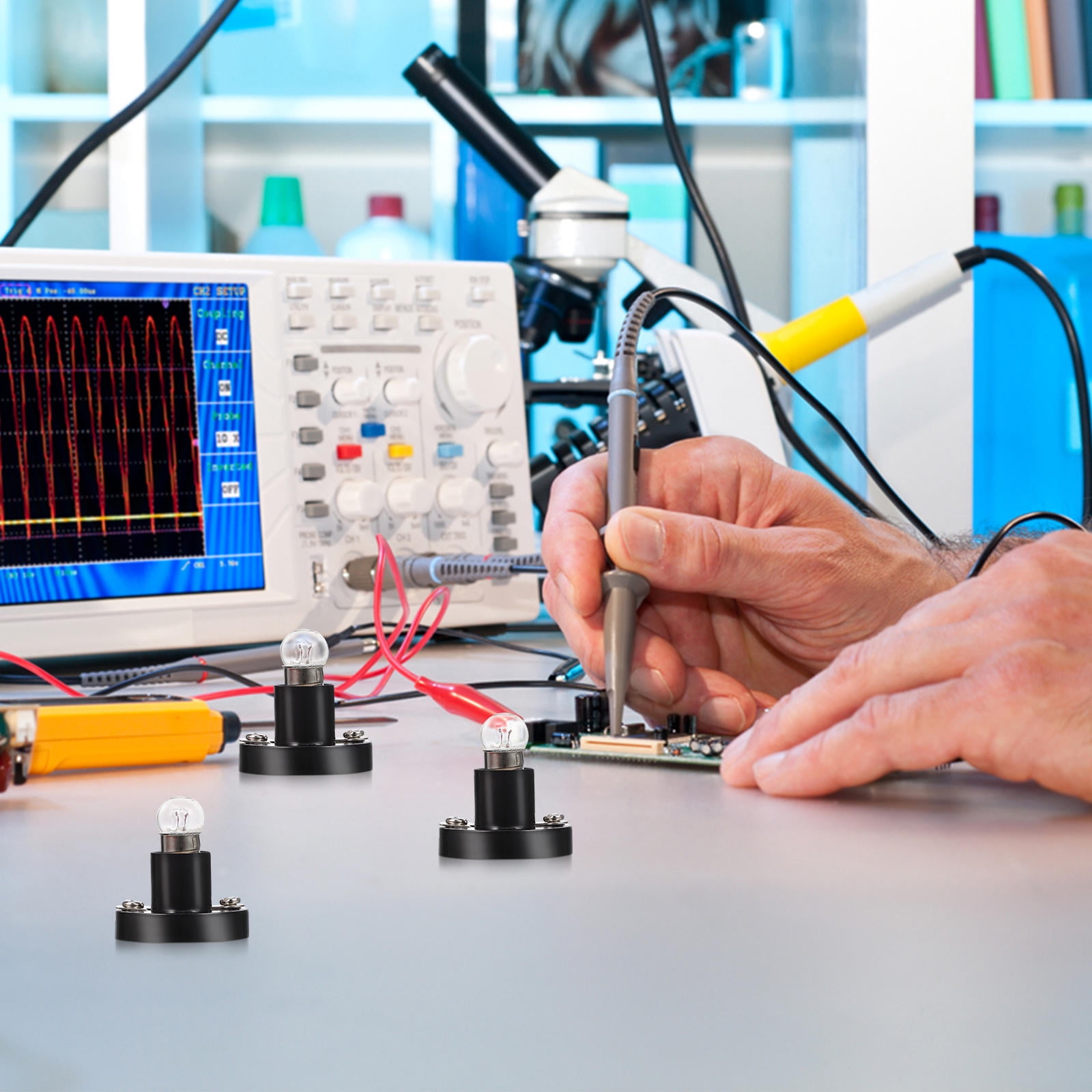 Raindrops Bulb Holder for Circuits Physics Screw Lamp Holder and Lamp ...