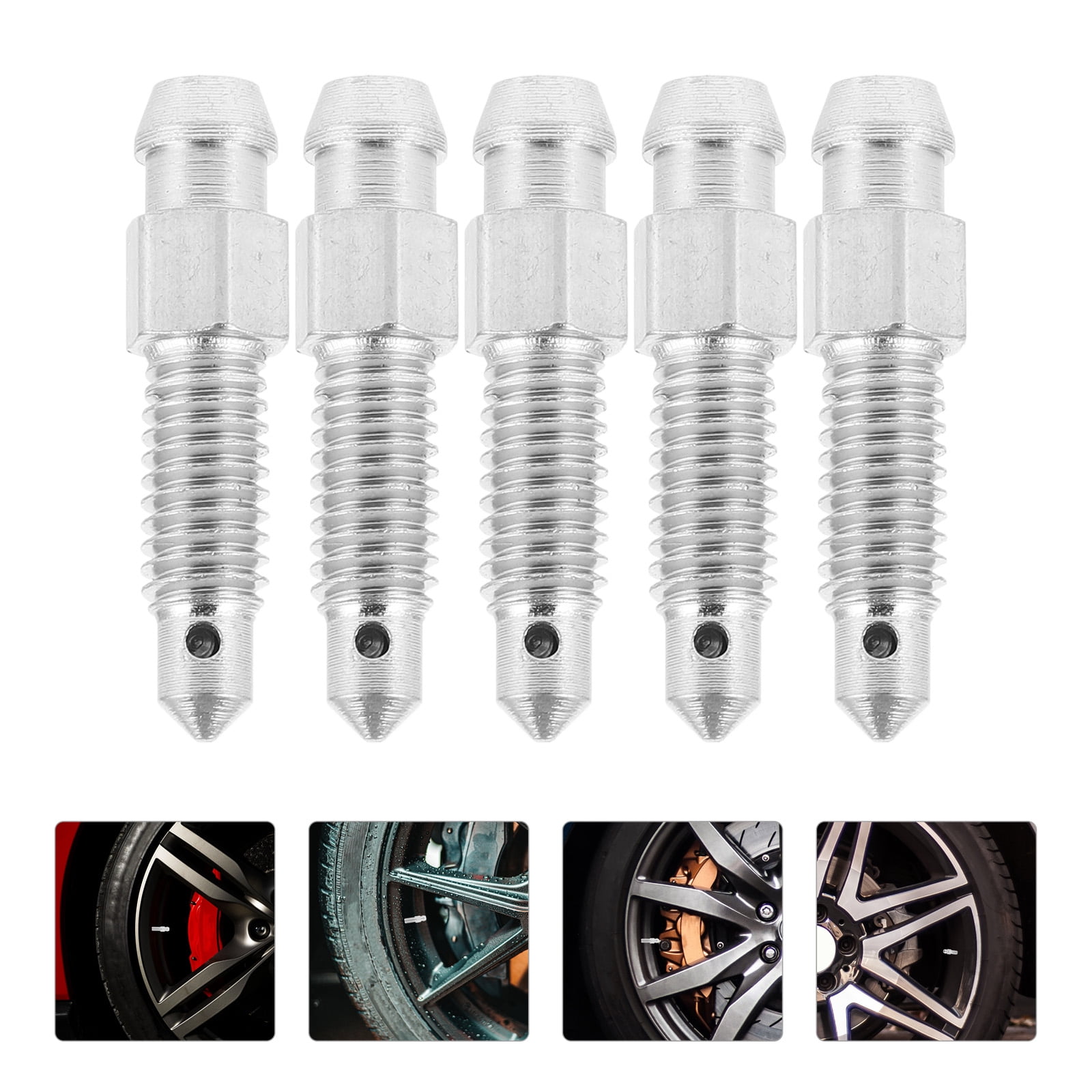 Raindrops 5Pcs Metal Fork Bleeder Valve for Motorcycle Air Release and ...