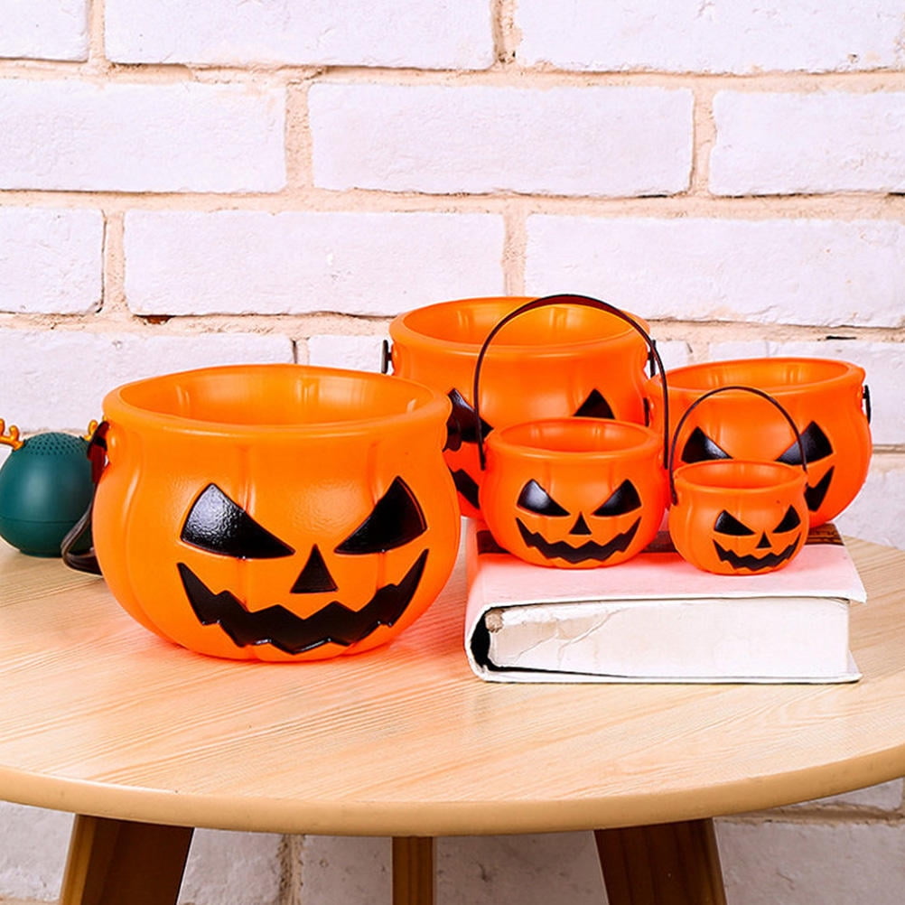 Raindrops 5Pcs Pumpkin Candy Bucket for Material Plastic 11.8x7.1x4.5in ...