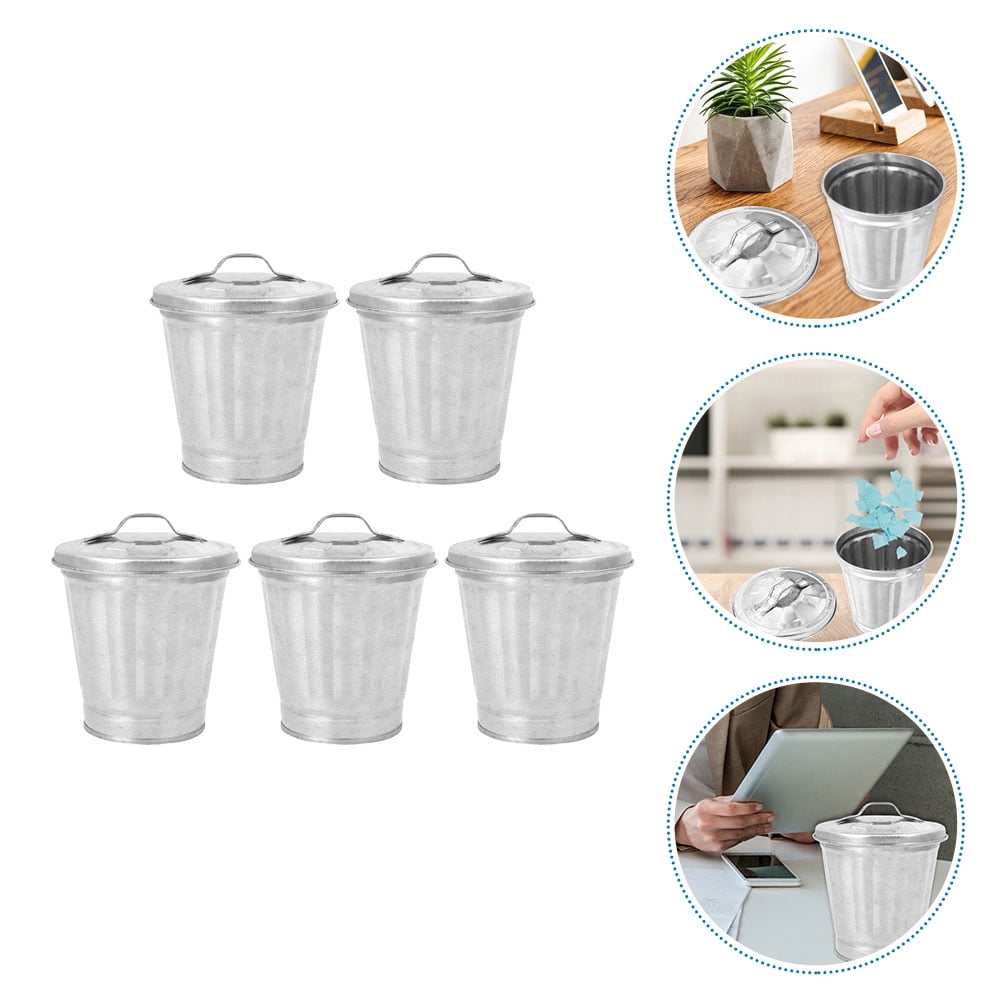 Raindrops 5Pcs Tiny Garbage Containers Desktop Garbage Holders ...