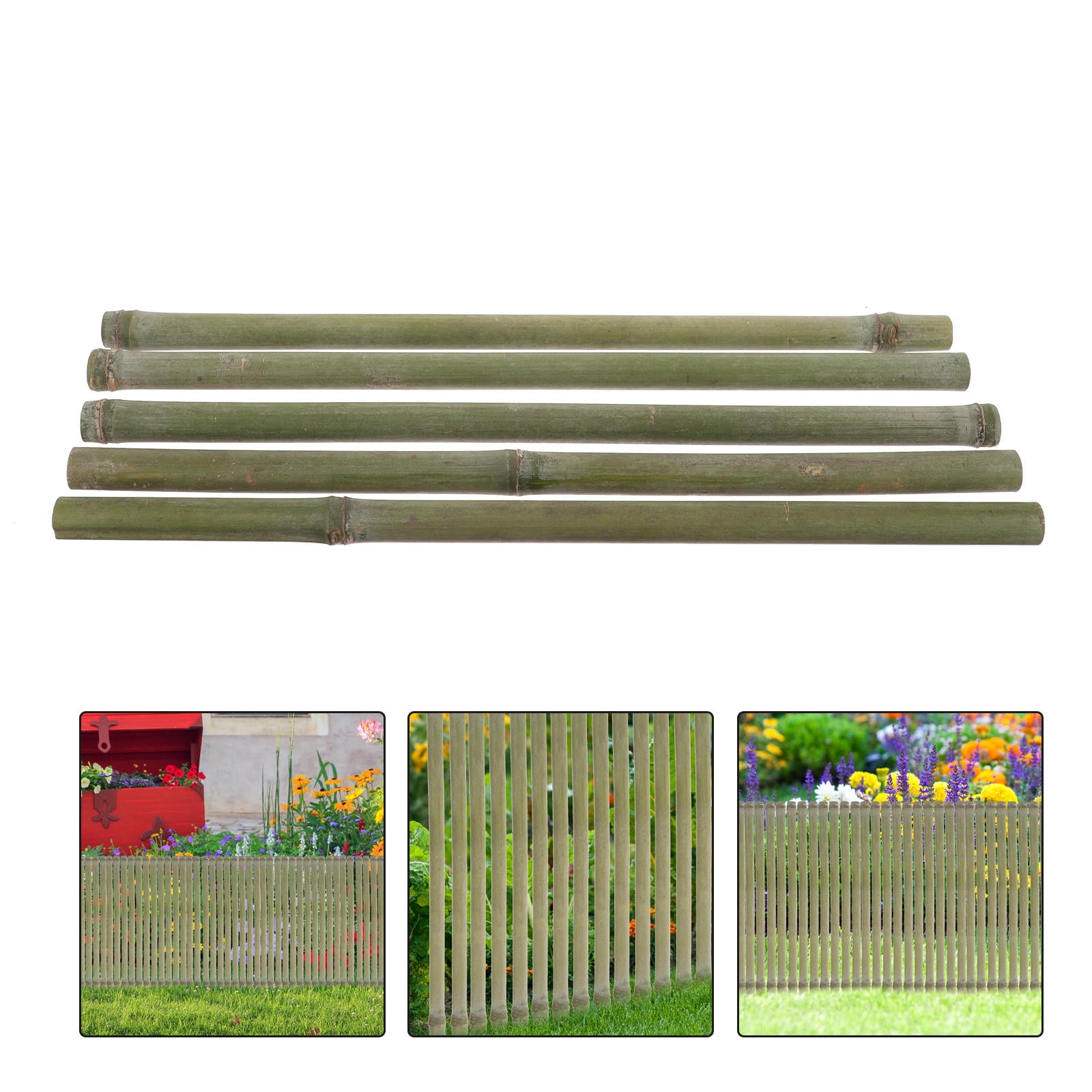 Raindrops 5Set Bamboo Tubes Diy Bamboo Tubes Assorted Color 15.7x0.7in ...