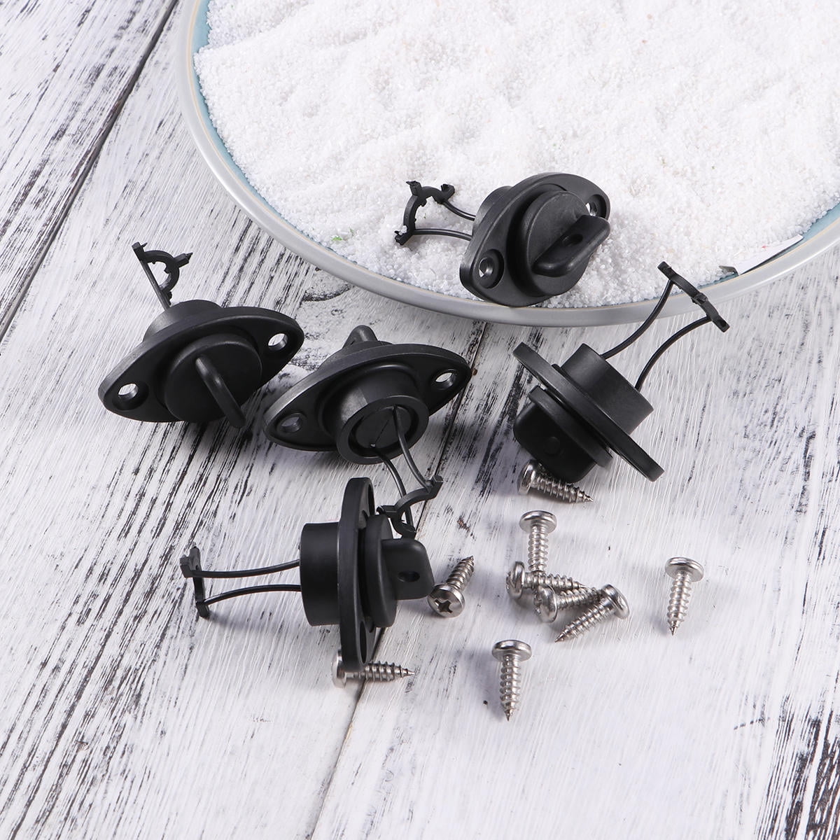 Raindrops 5Set Boat Drain Plugs for Kayak and Canoe Black Stainless ...