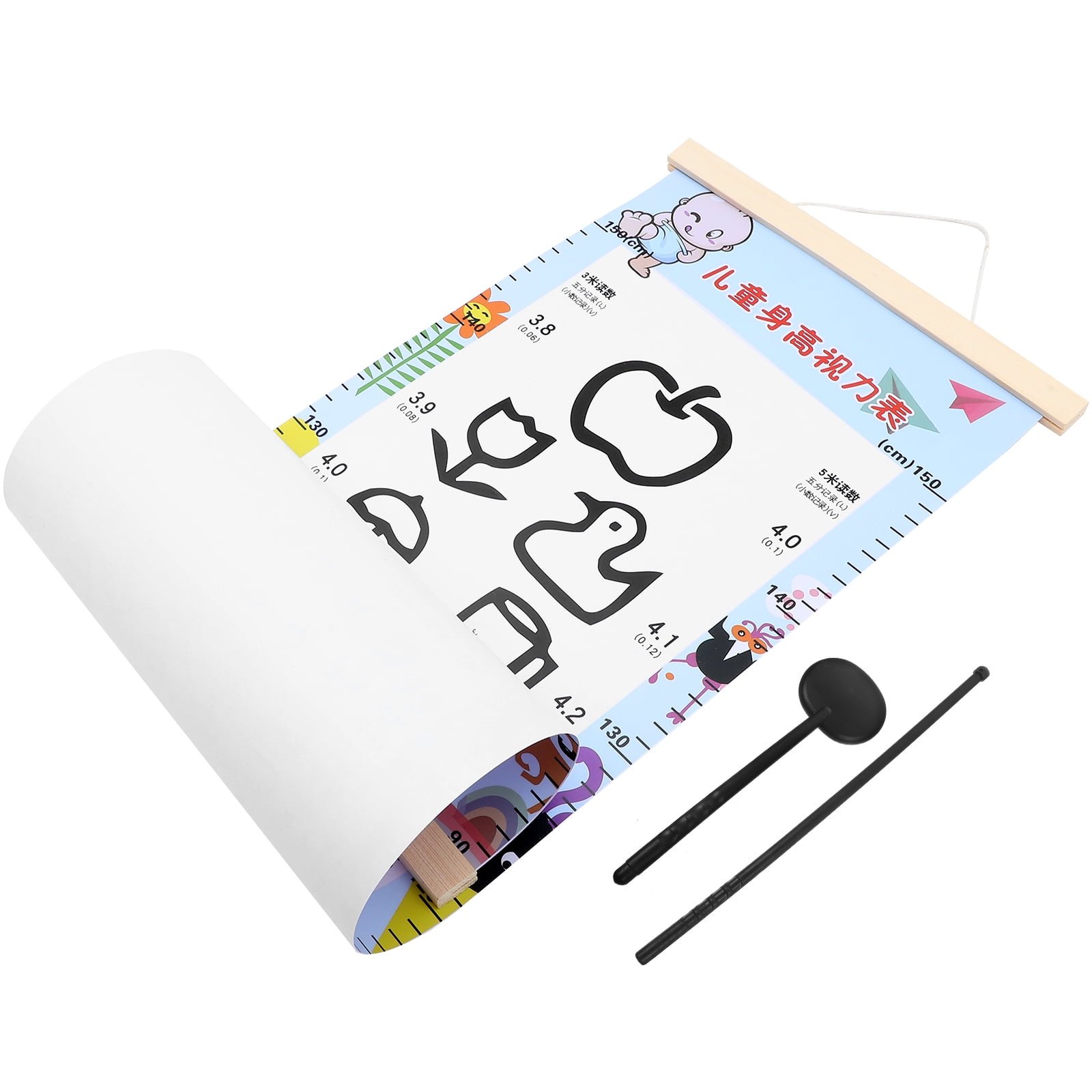 Raindrops 5Set Eye Charts Optometry Tester Projector for Schools and ...