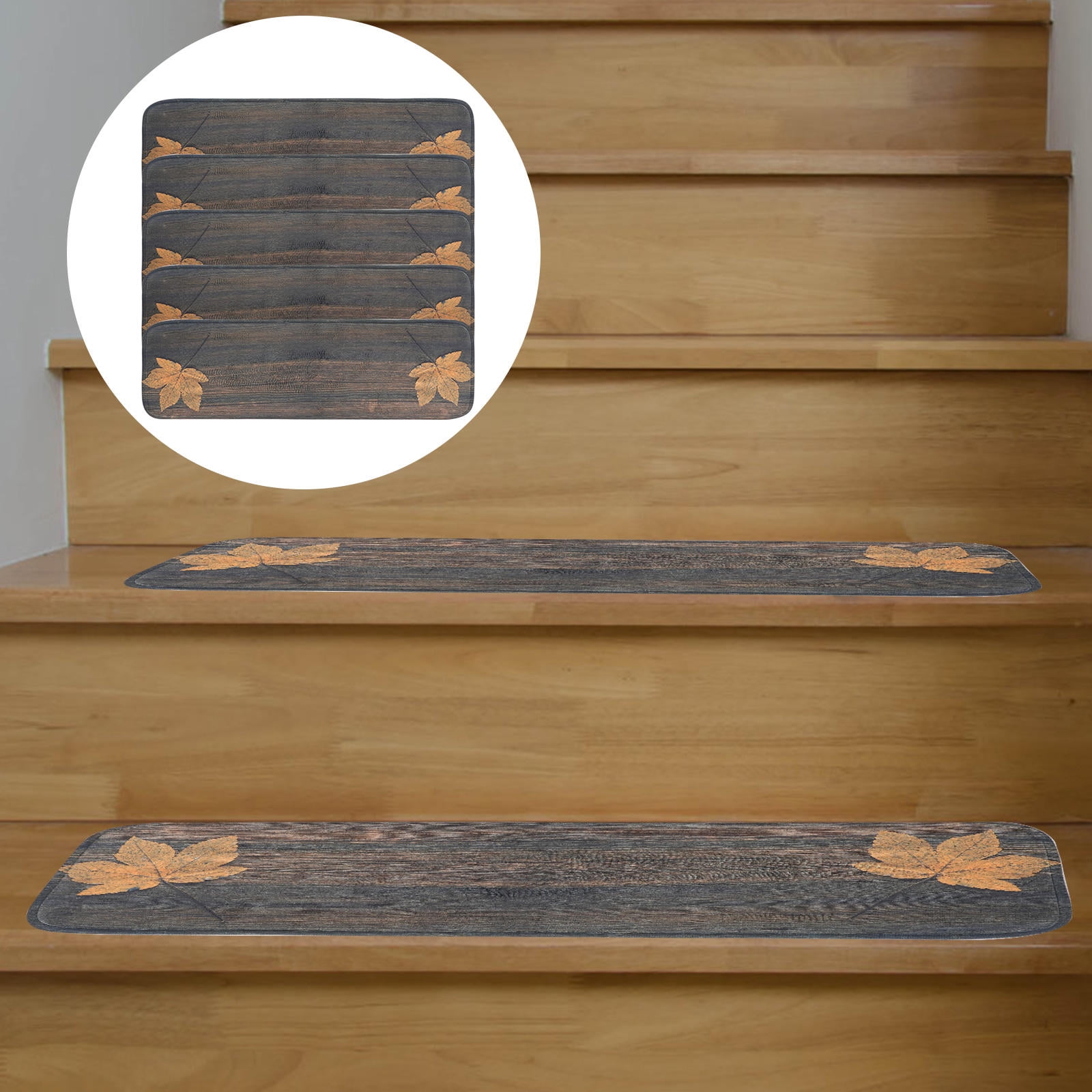 Raindrops 5Set Stair Treads Covers Stairs Mats for Families Pet Owners ...