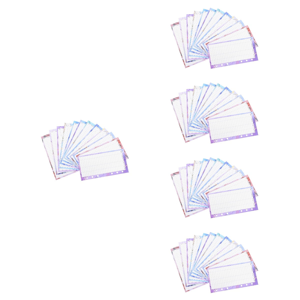 Raindrops 5pcs 3 Books of Daily Budget Sheets Convenient Budget Pads ...