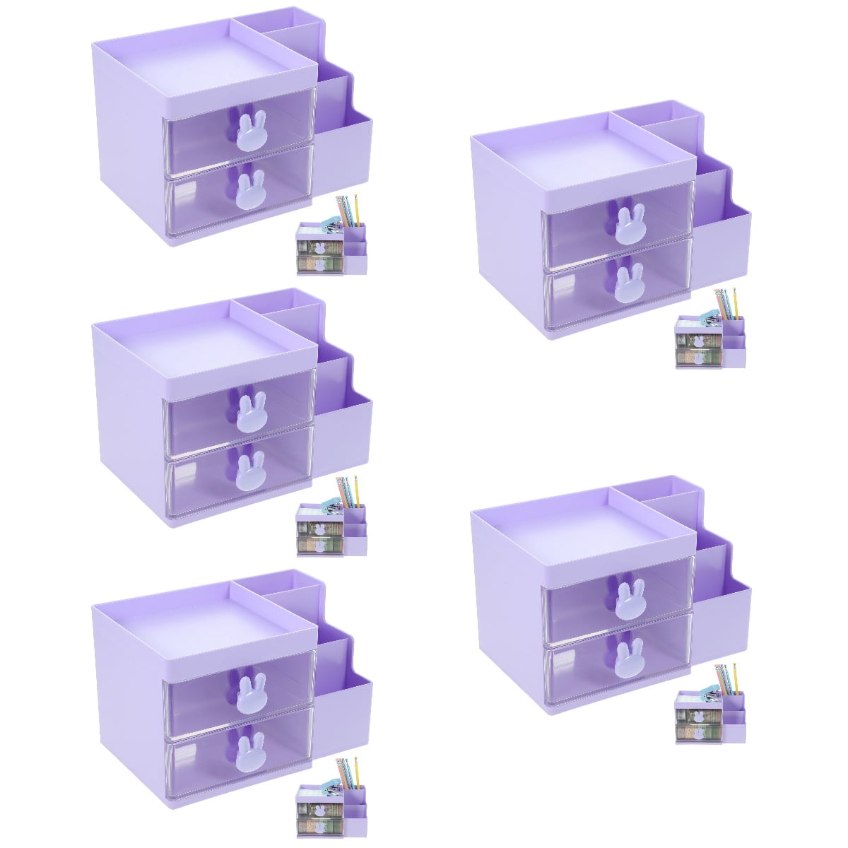 Raindrops 5pcs Drawer File Organizer Document Drawer Box Desktop Drawer ...