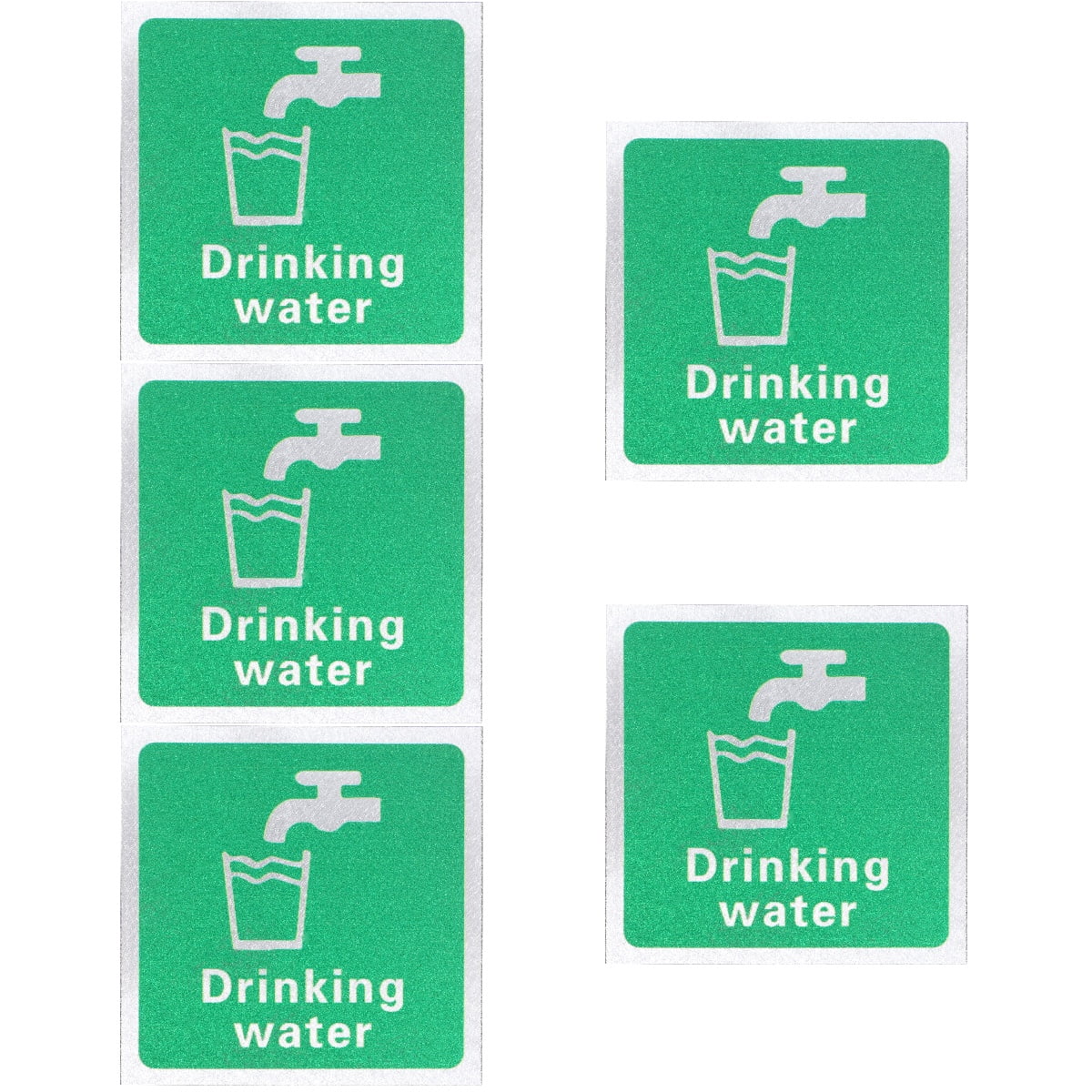 Raindrops 5pcs Drinking Water Tap Sign Outdoor Drinking Water Safety ...