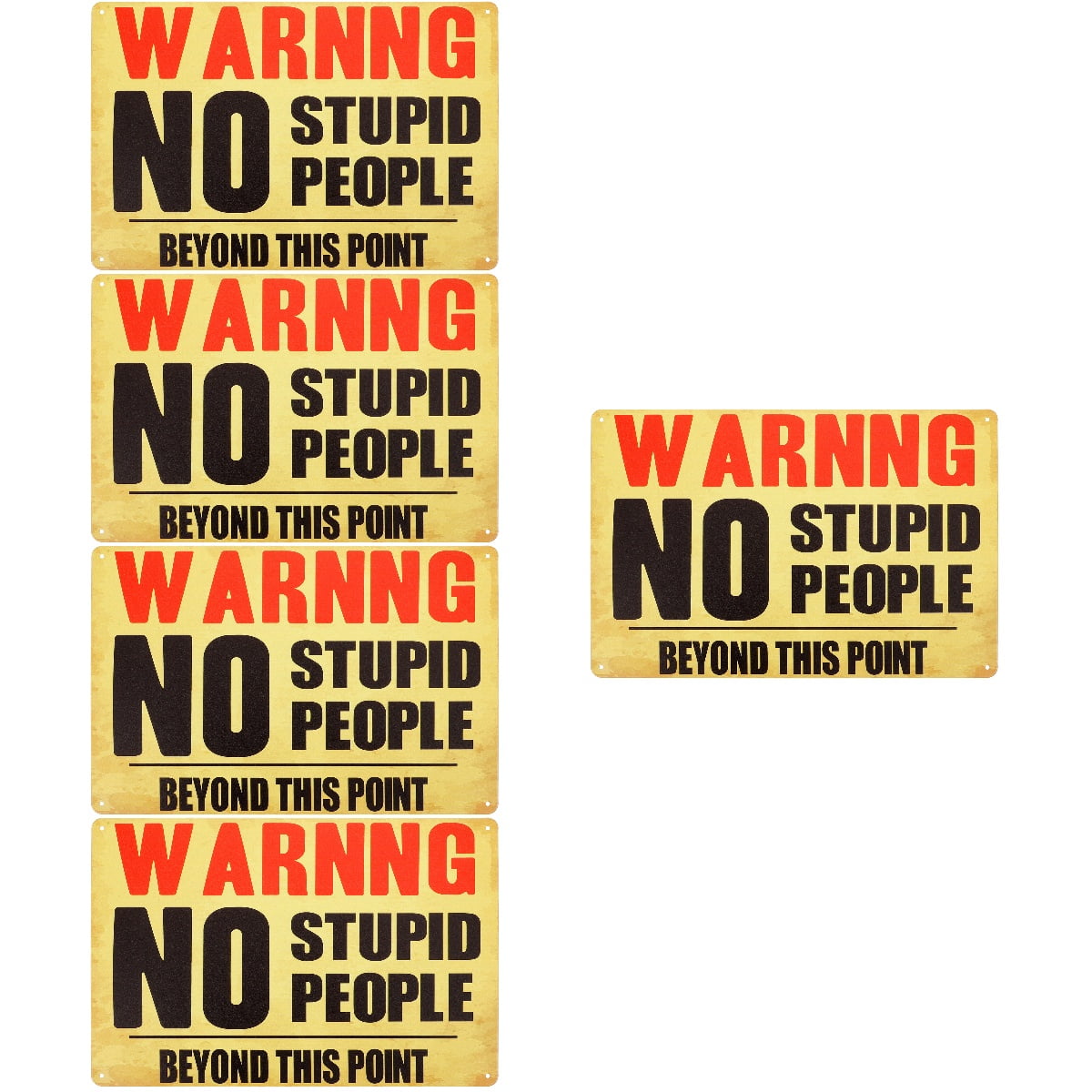 Raindrops 5pcs Garden Private Property Sign Warning Board Iron Art ...